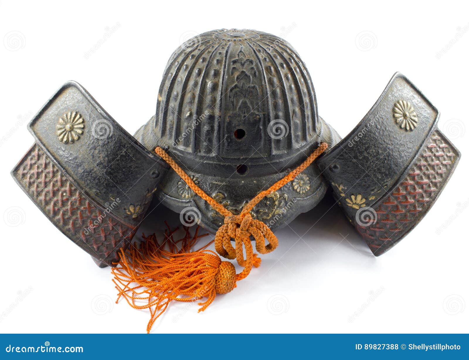 Antique Iron Samurai Helmet Stock Photography | CartoonDealer.com #89827388