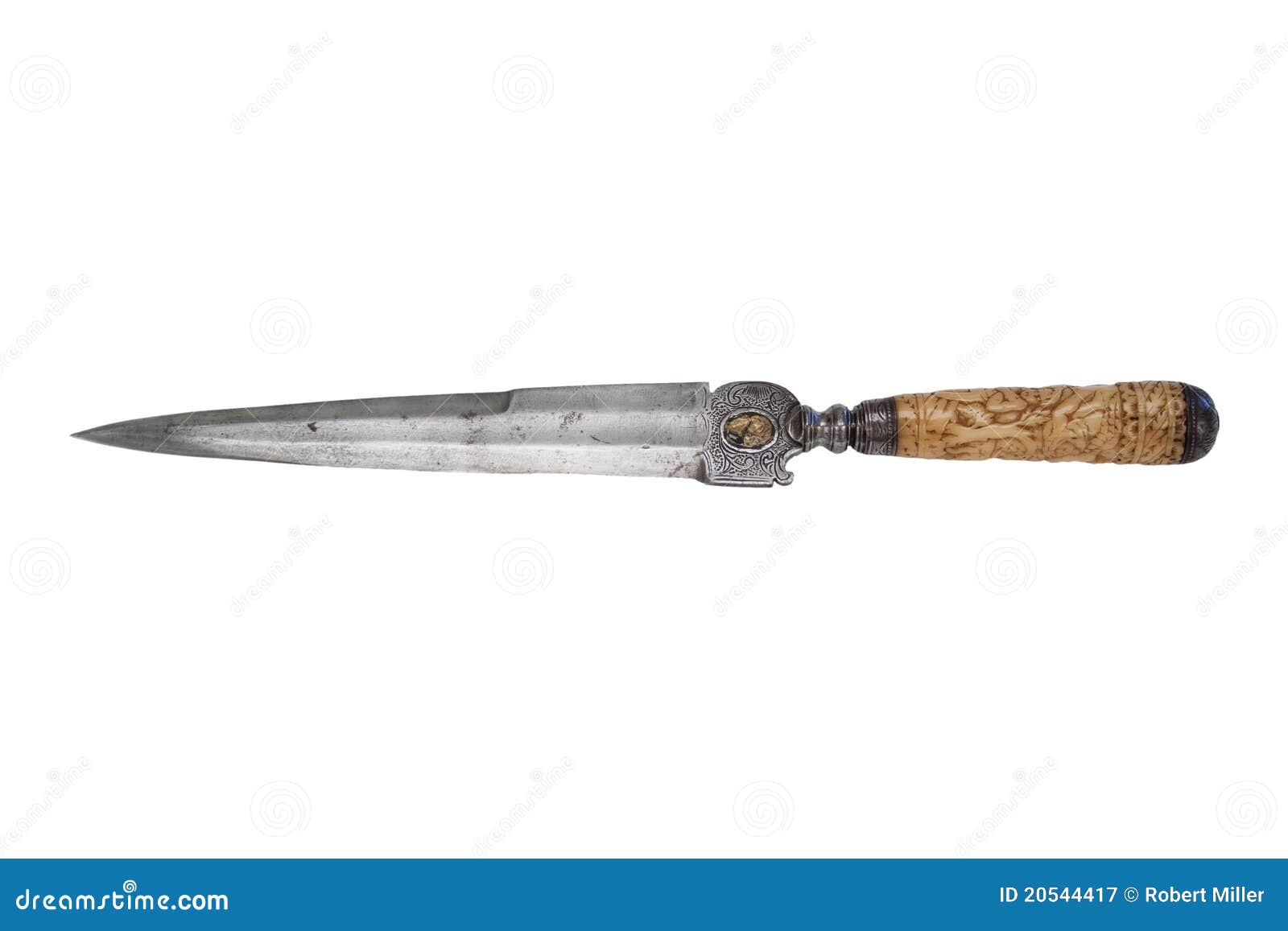 Antique Italian Dagger stock image. Image of metal, arms - 20544417