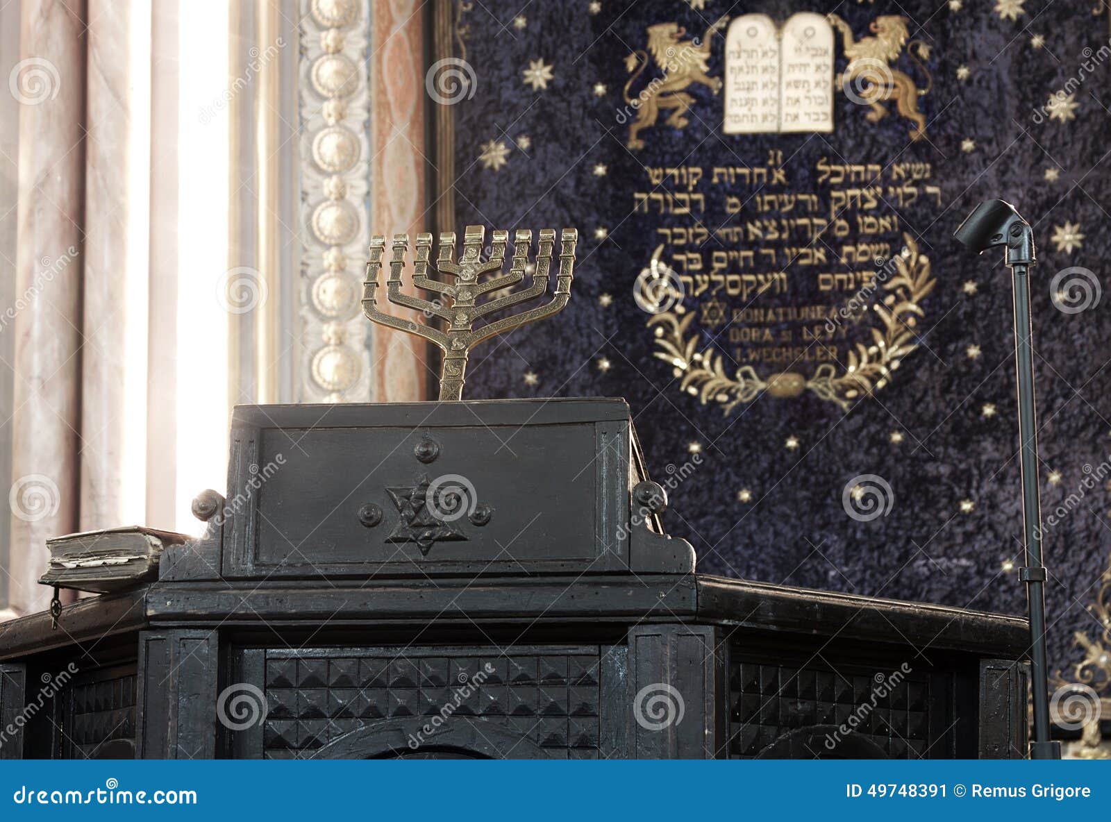 Antique jewish menorah editorial photo. Image of judaism - 49748391