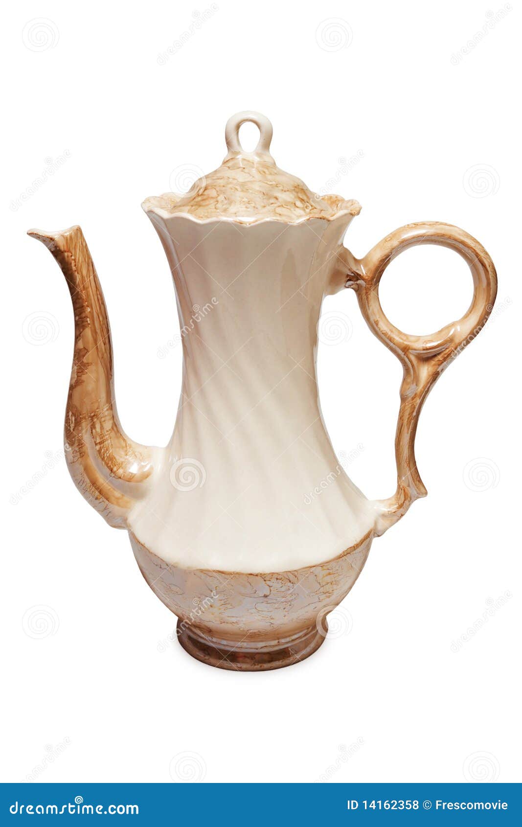 Antique jug. stock photo. Image of brass, ceramic, closeup - 14162358