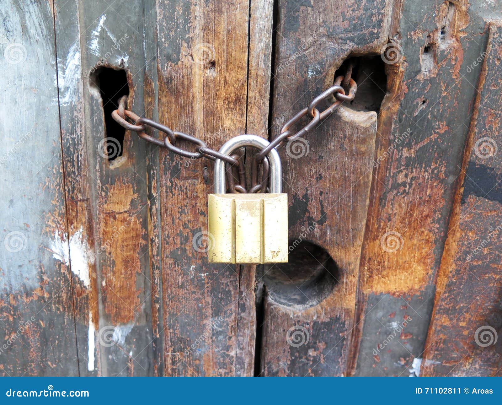 Antique key lock chain stock image. Image of keyhole - 71102811