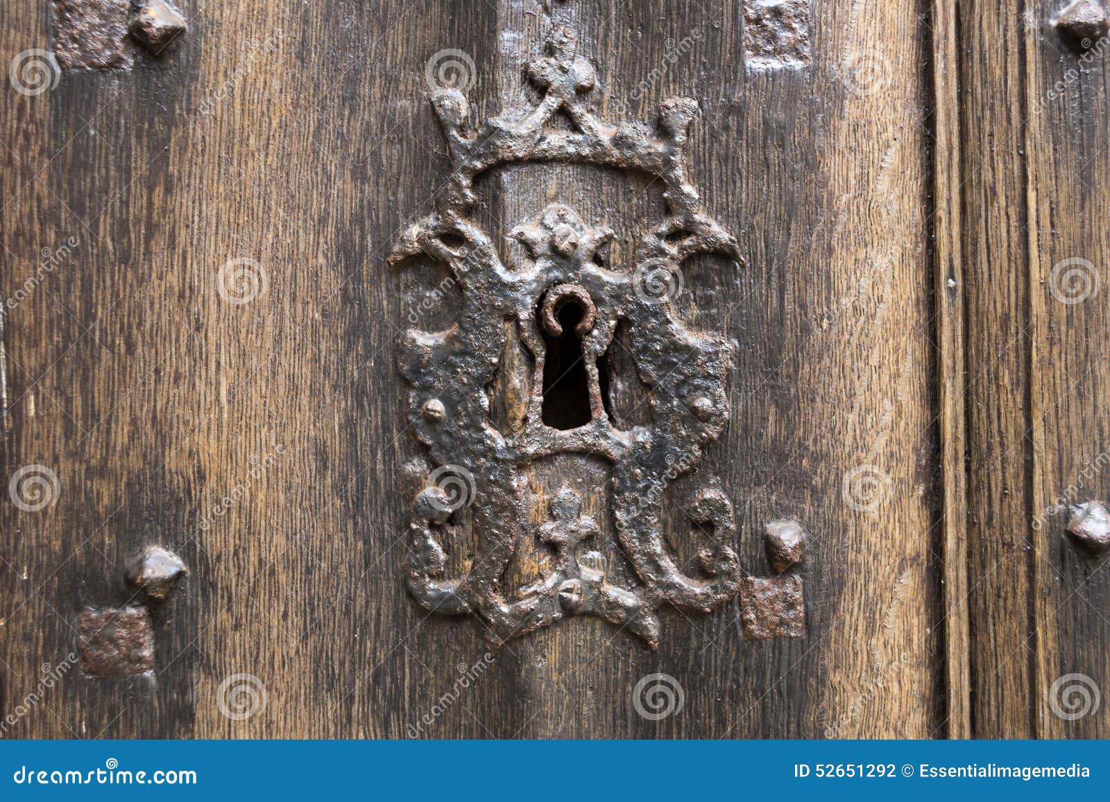 Antique Keyhole stock photo. Image of lock, macro, copy - 52651292