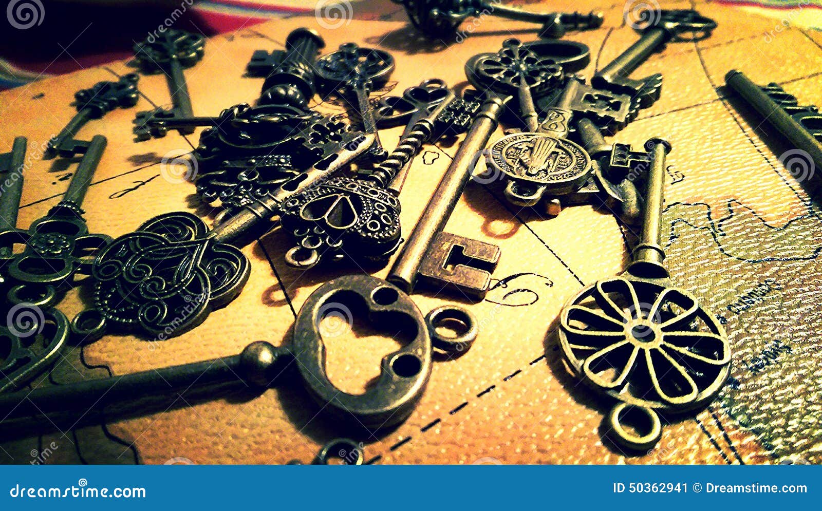 Antique keys editorial photo. Image of layout, world - 50362941