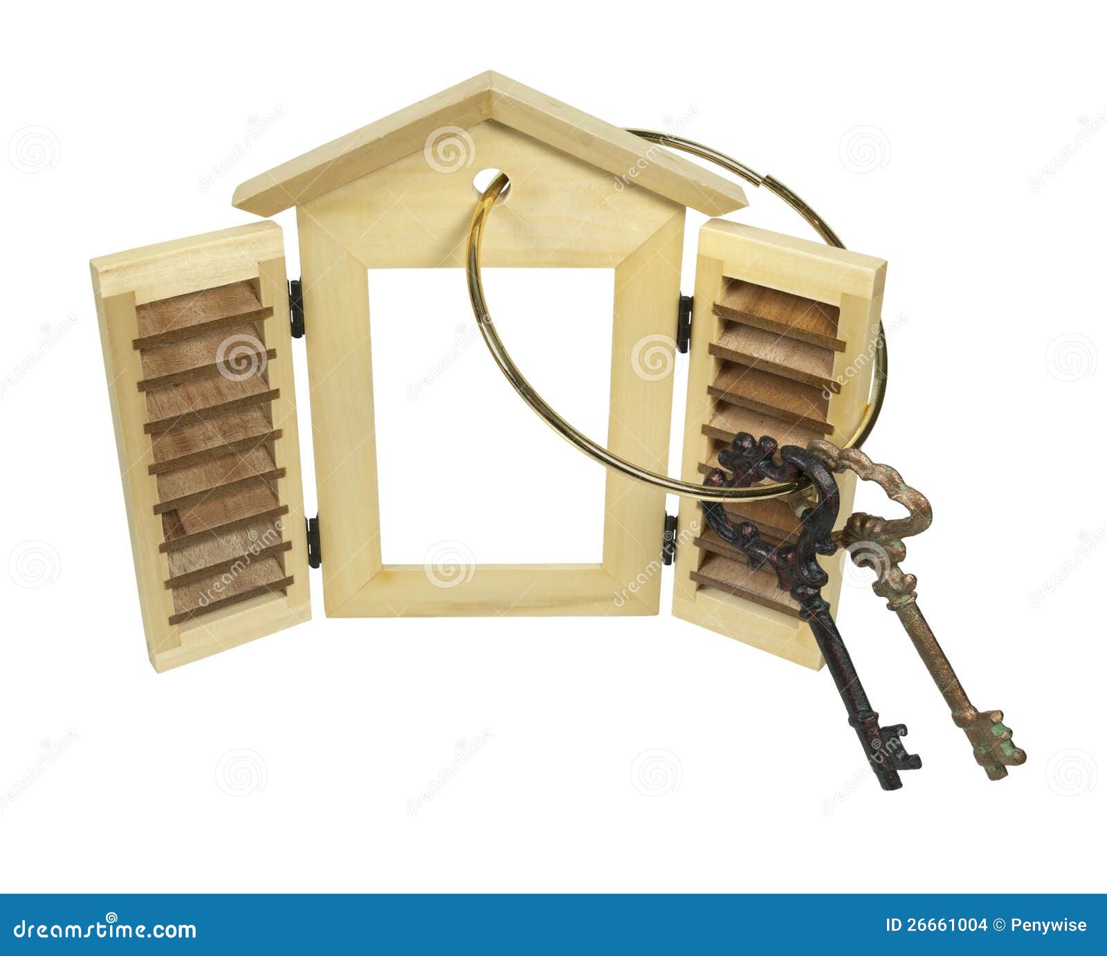 Antique Keys on Shuttered Window Stock Photo - Image of windows ...