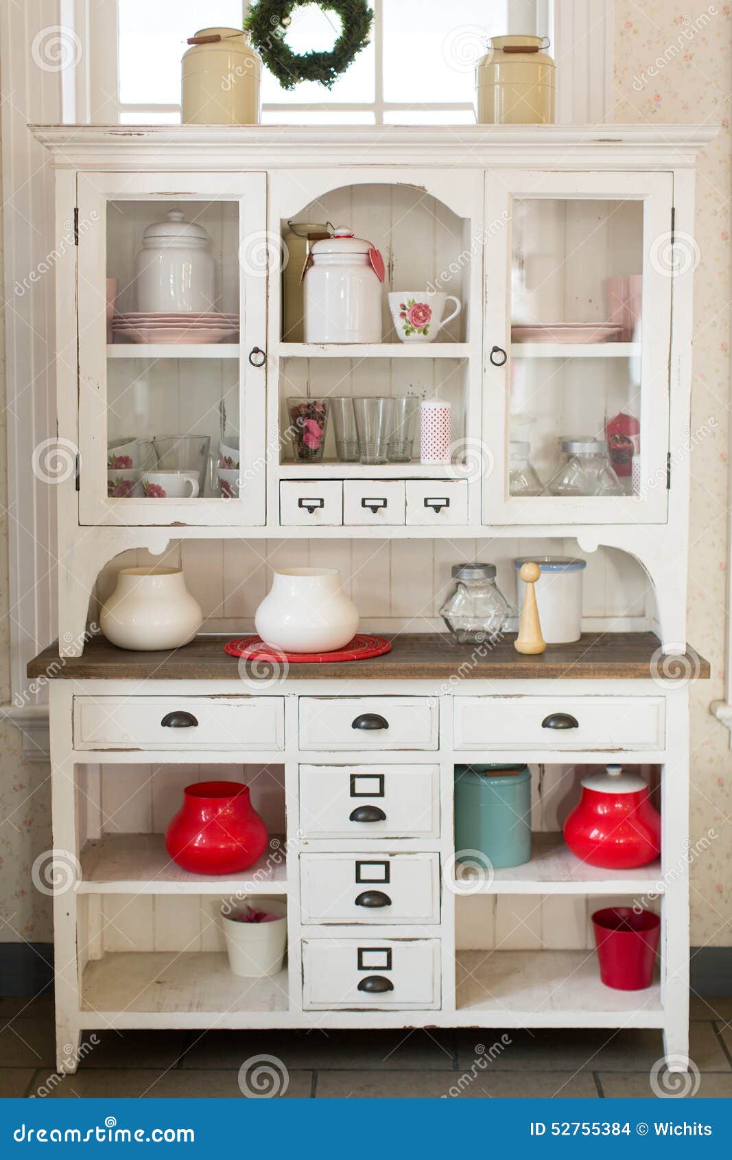 Antique kitchen cabinet stock photo. Image of sideboard - 52755384