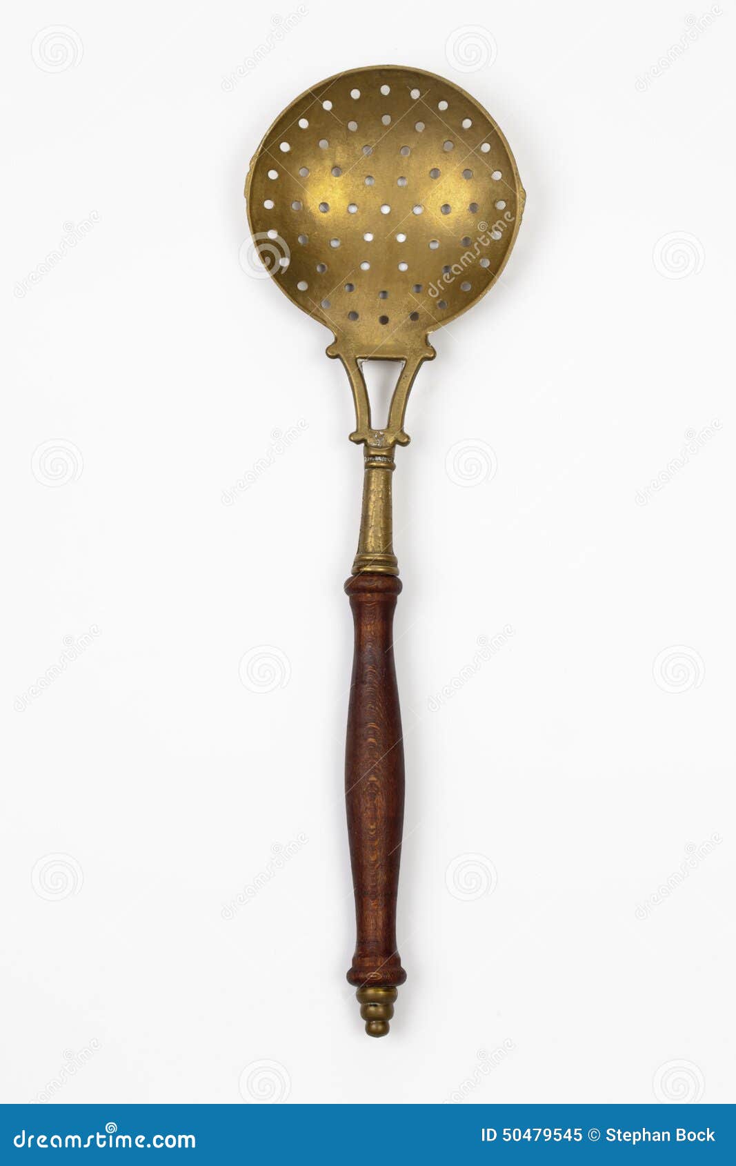 Antique Ladle on White Background Stock Image - Image of people, aging ...