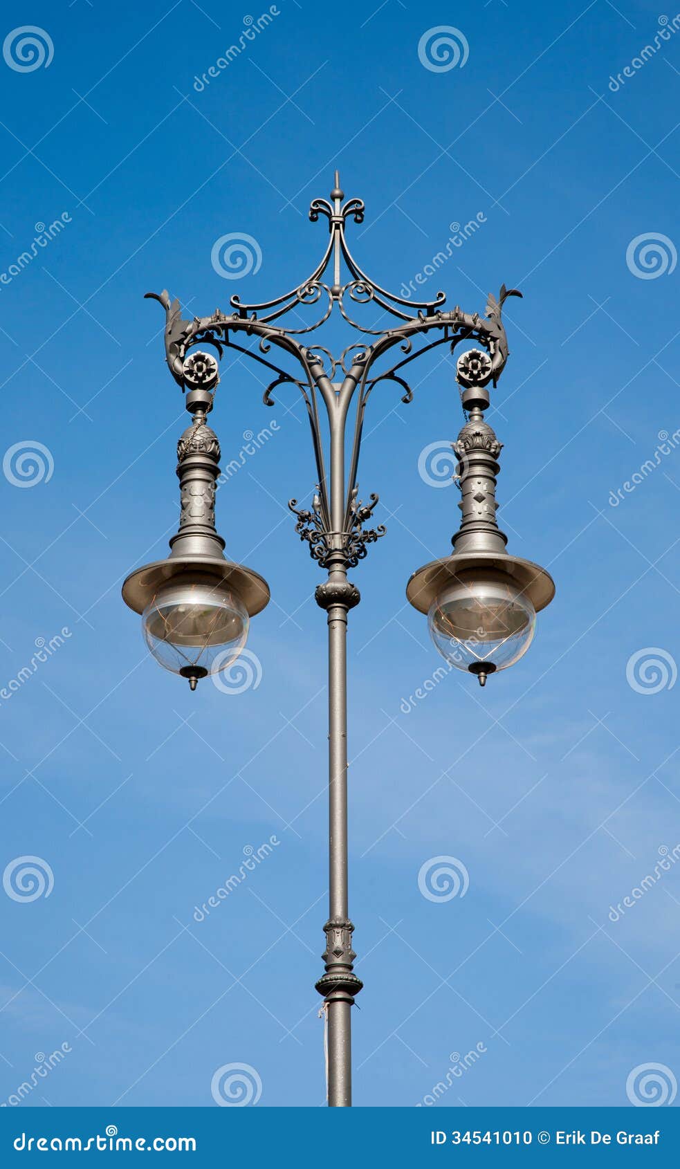 Antique lamp post stock photo. Image of lantern, iron - 34541010