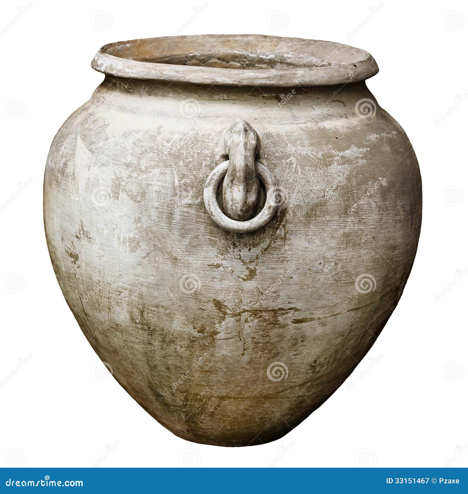 Antique Large Decorative Vase Isolated on White Stock Image - Image of ...