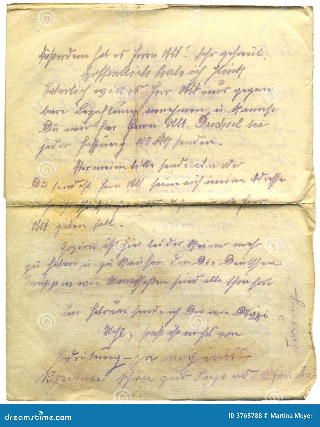 Antique letter stock photo. Image of document, german - 3768788
