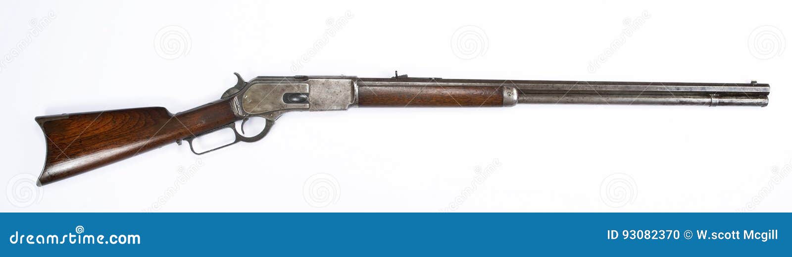An Old Lever Action Rifle From The 1800s Stock Image | CartoonDealer ...