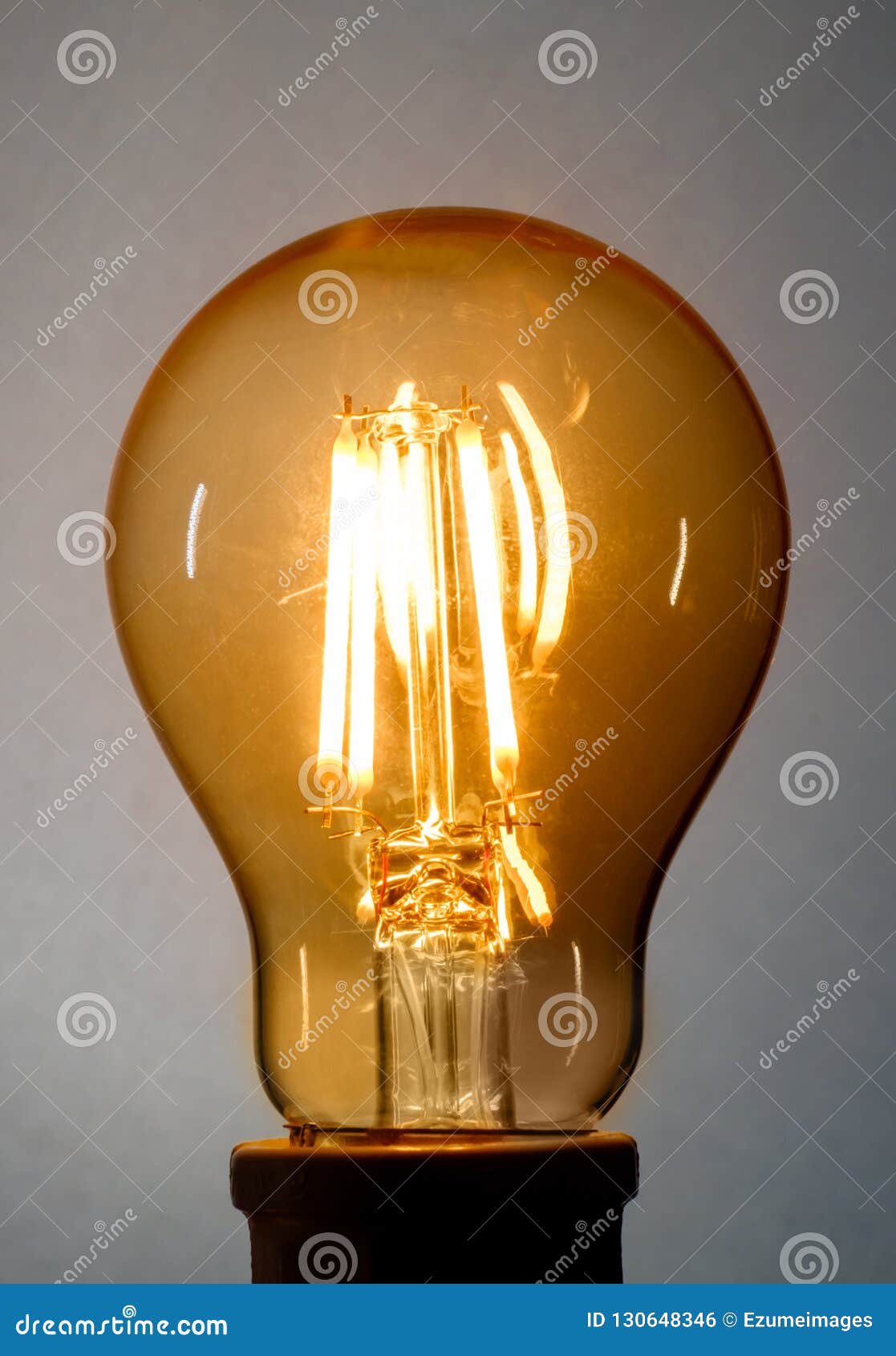Antique Light Bulb stock photo. Image of idea, conceptual - 130648346