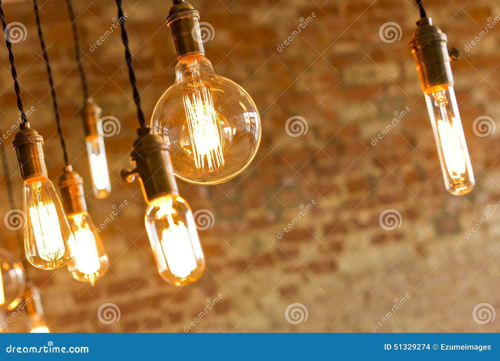 Antique Light Bulbs stock photo. Image of bulbs, decorative - 51329274