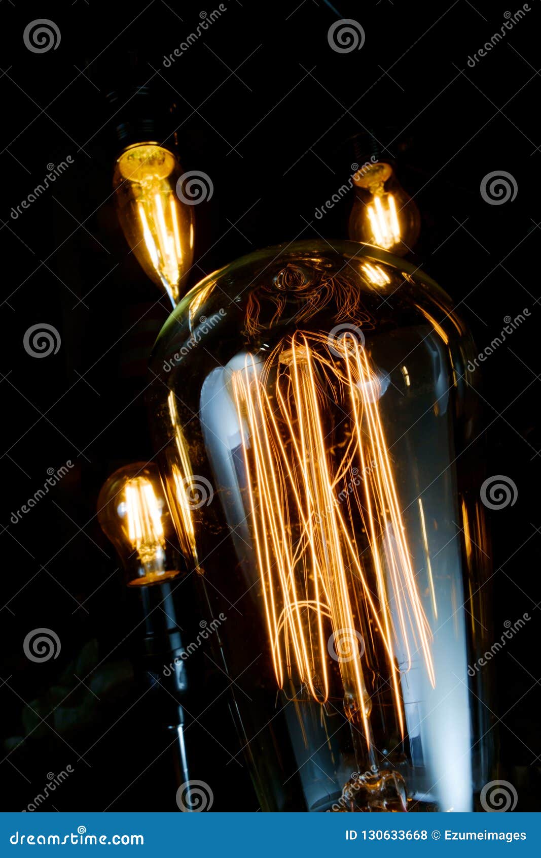 Antique Light Bulbs stock photo. Image of ideas, original - 130633668