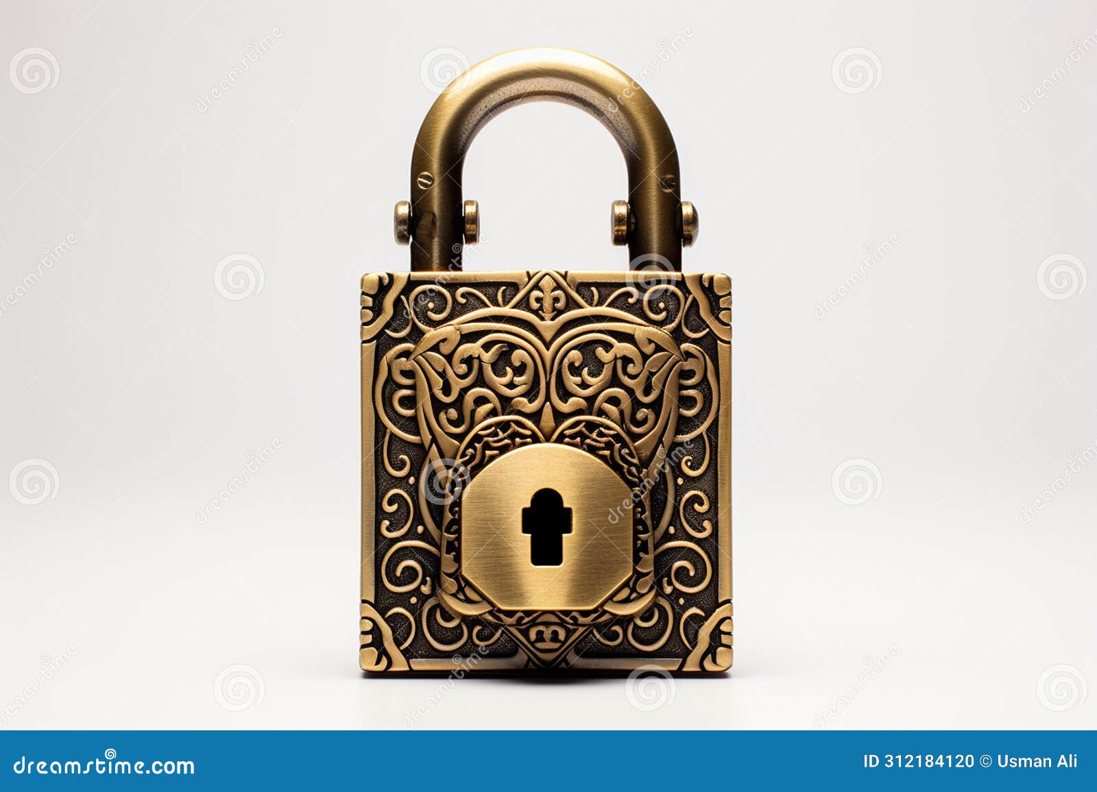 Antique Lock with Transparent Background. AI Stock Illustration ...