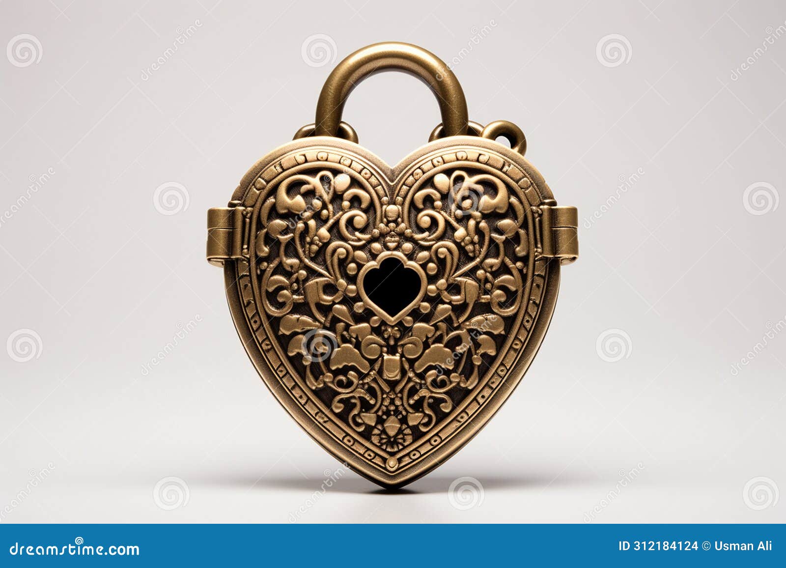 Antique Lock with Transparent Background. AI Stock Illustration ...