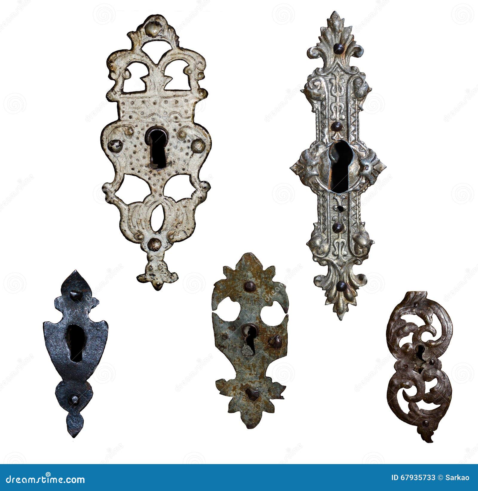 Antique locks stock image. Image of wood, white, decorated - 67935733