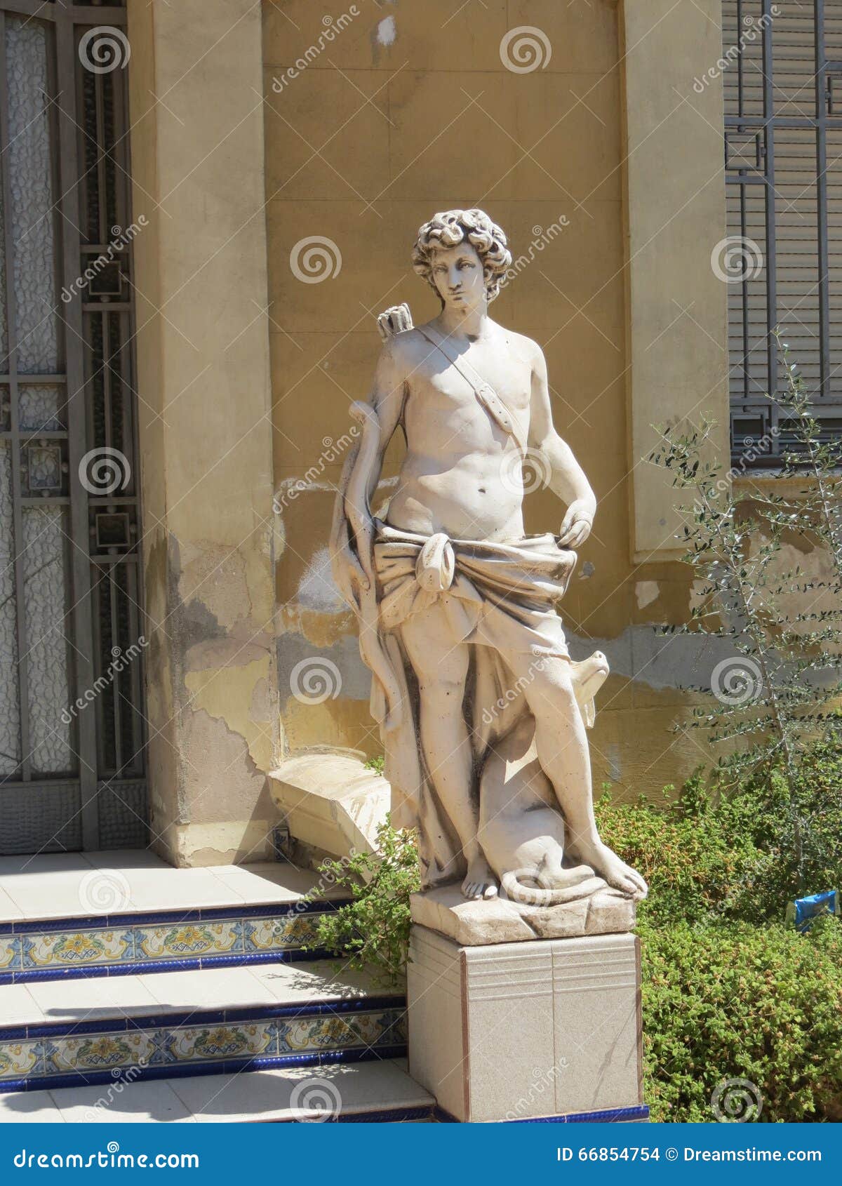 Antique man stock photo. Image of beautiful, archer, sculpture - 66854754