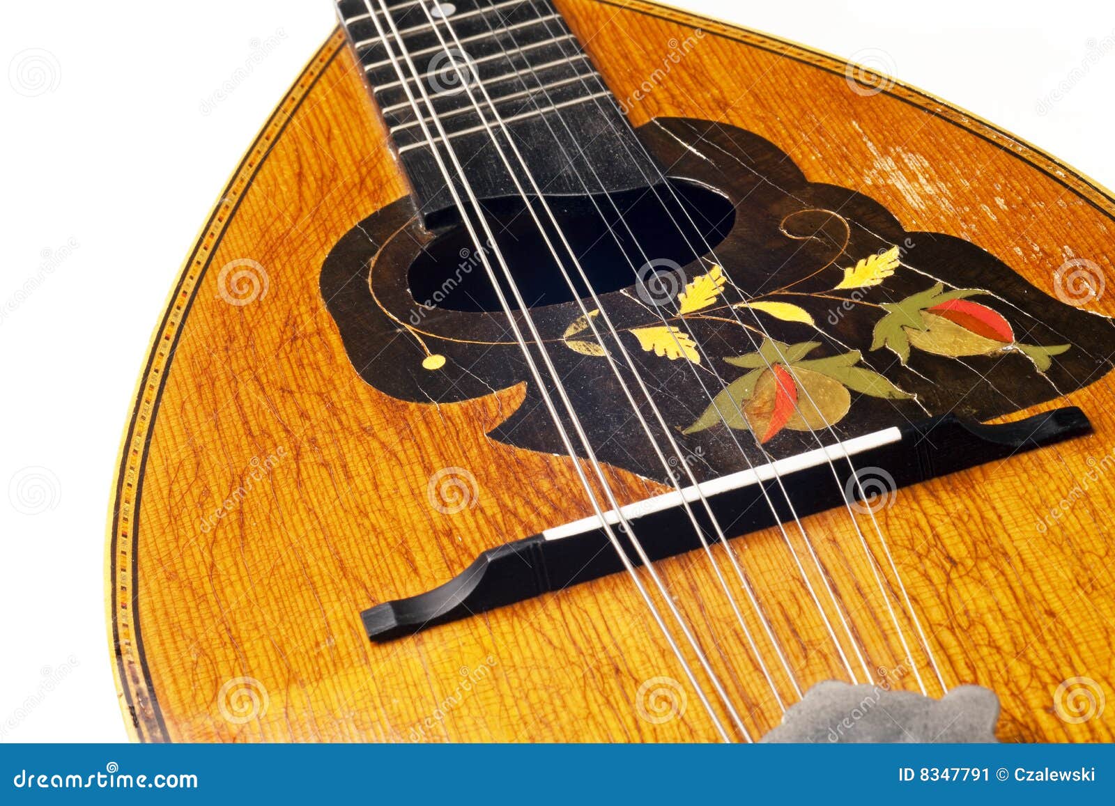 Mandolin Isolated On A White Background. Side View. Baroque String ...