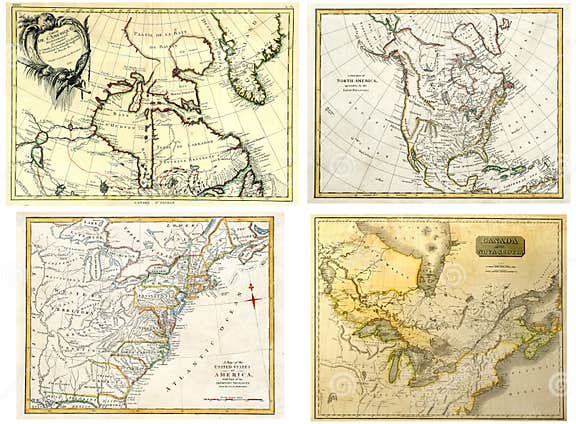 Antique Maps Collection stock photo. Image of american - 8361062