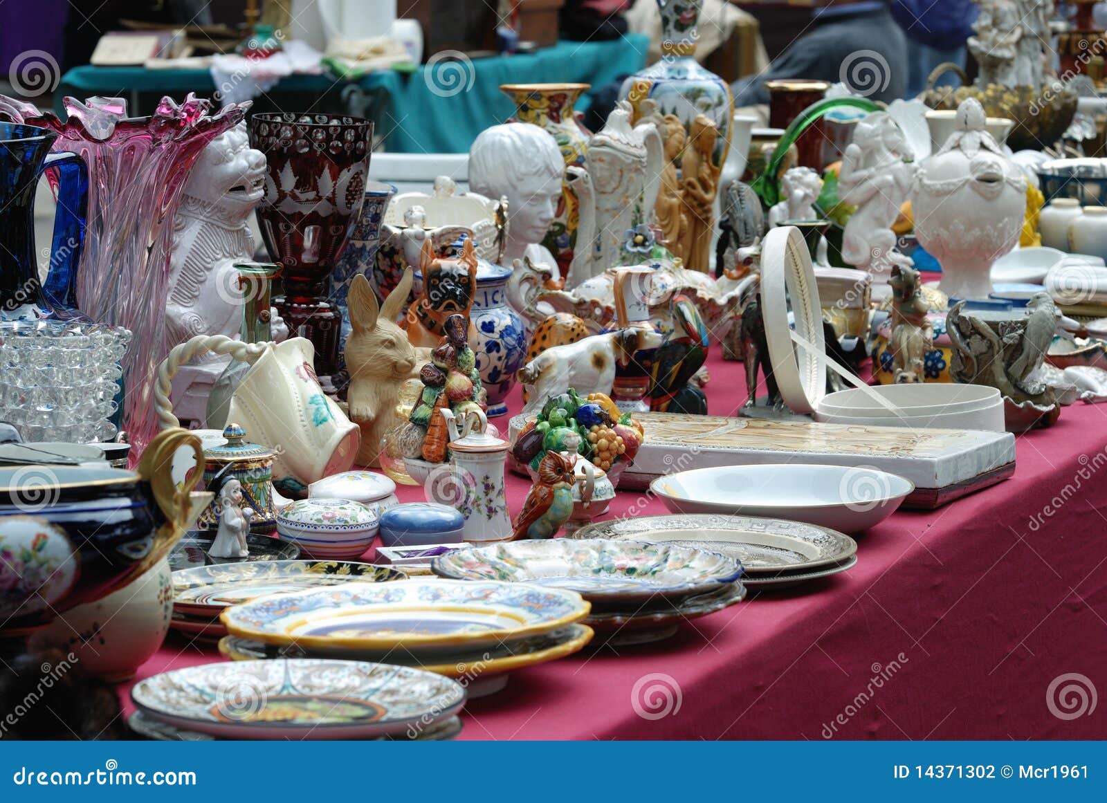 Antique market 4 stock photo. Image of close, bottles - 14371302