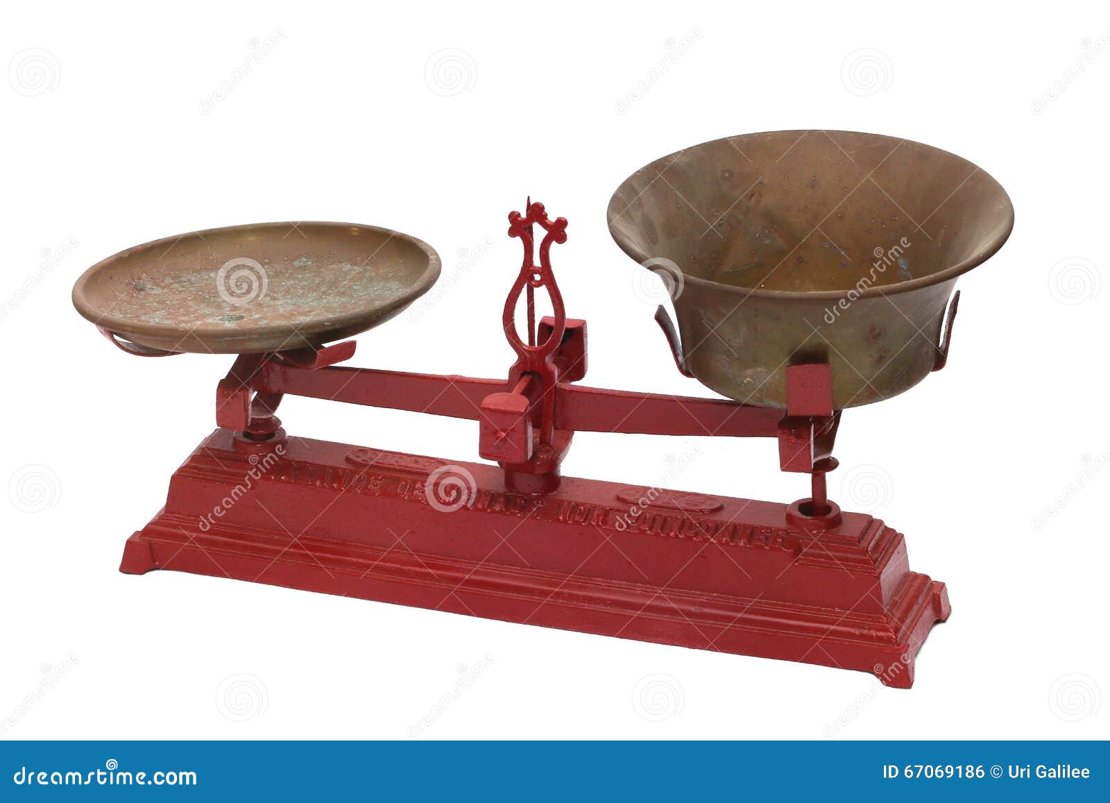Antique Mechanical Iron Scales Stock Photo - Image of classic, weight ...