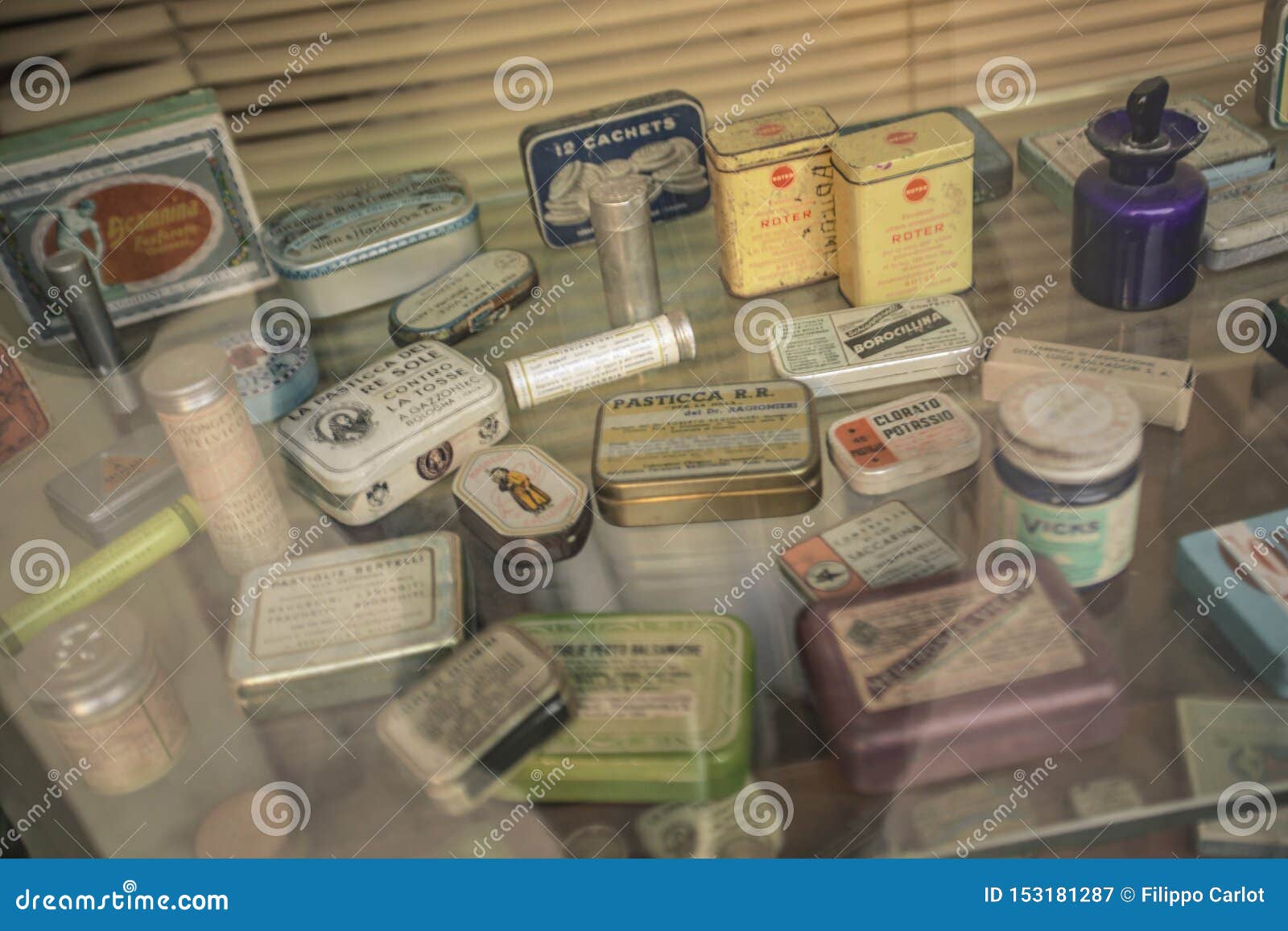 Antique medicine boxes #3 editorial photography. Image of compass ...