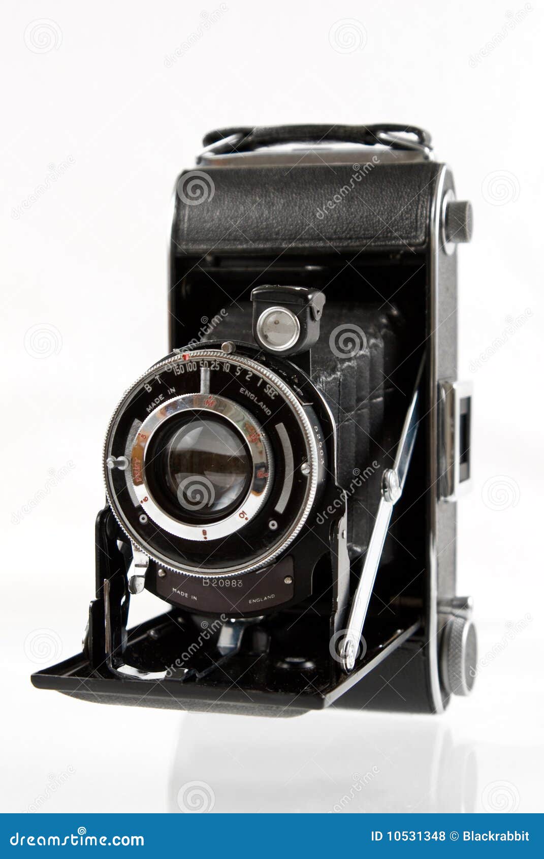 Antique Medium Format Camera Stock Photo - Image of finder, crank: 10531348