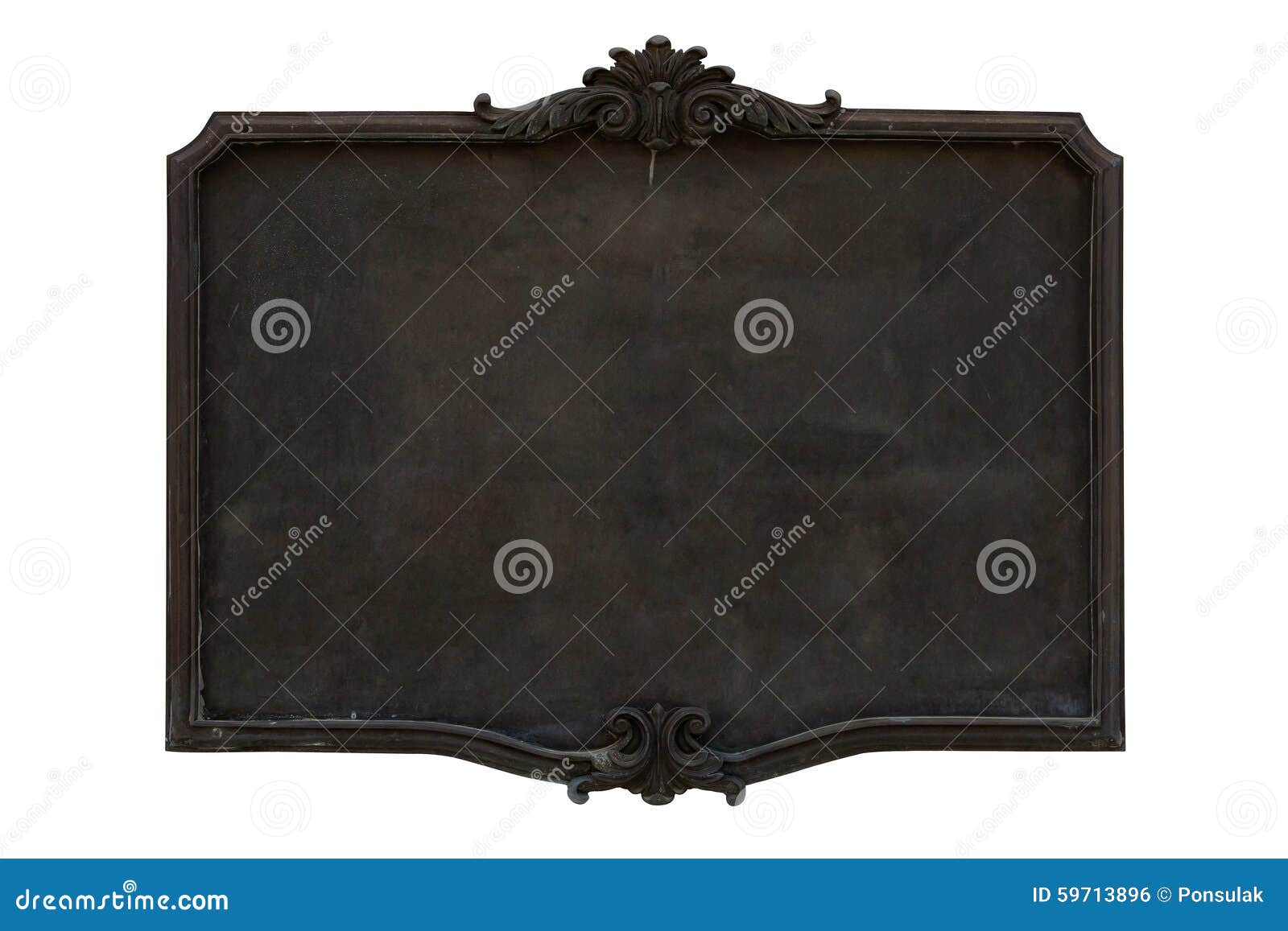 Antique menu board. stock photo. Image of decoration - 59713896