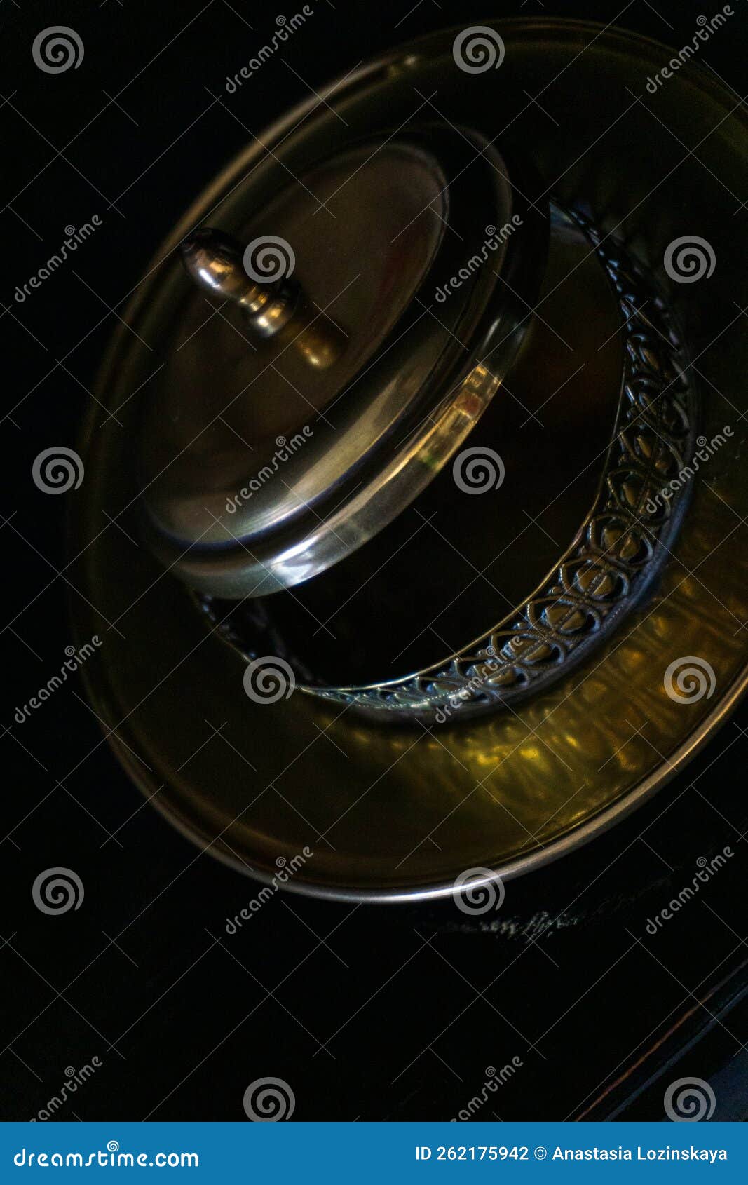 Antique Metal Box on the Gap Stock Photo - Image of golden, chest ...