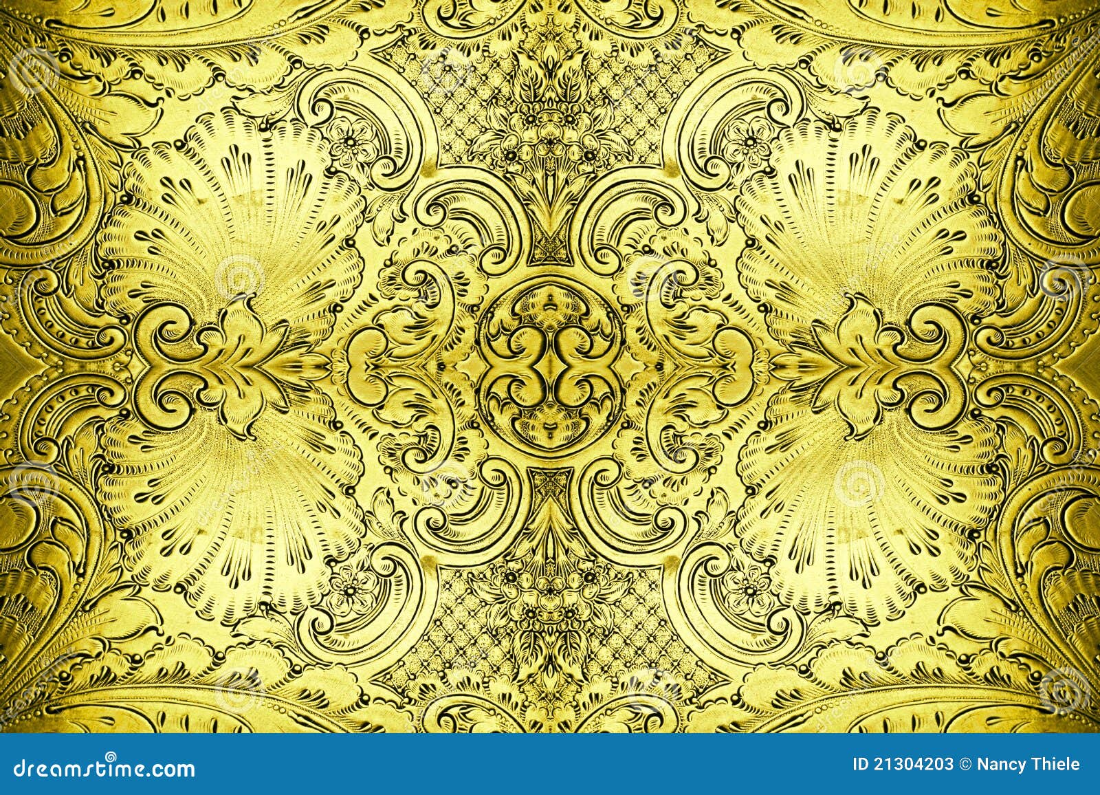 Antique Metal Design Abstract Stock Image - Image of background, floral ...
