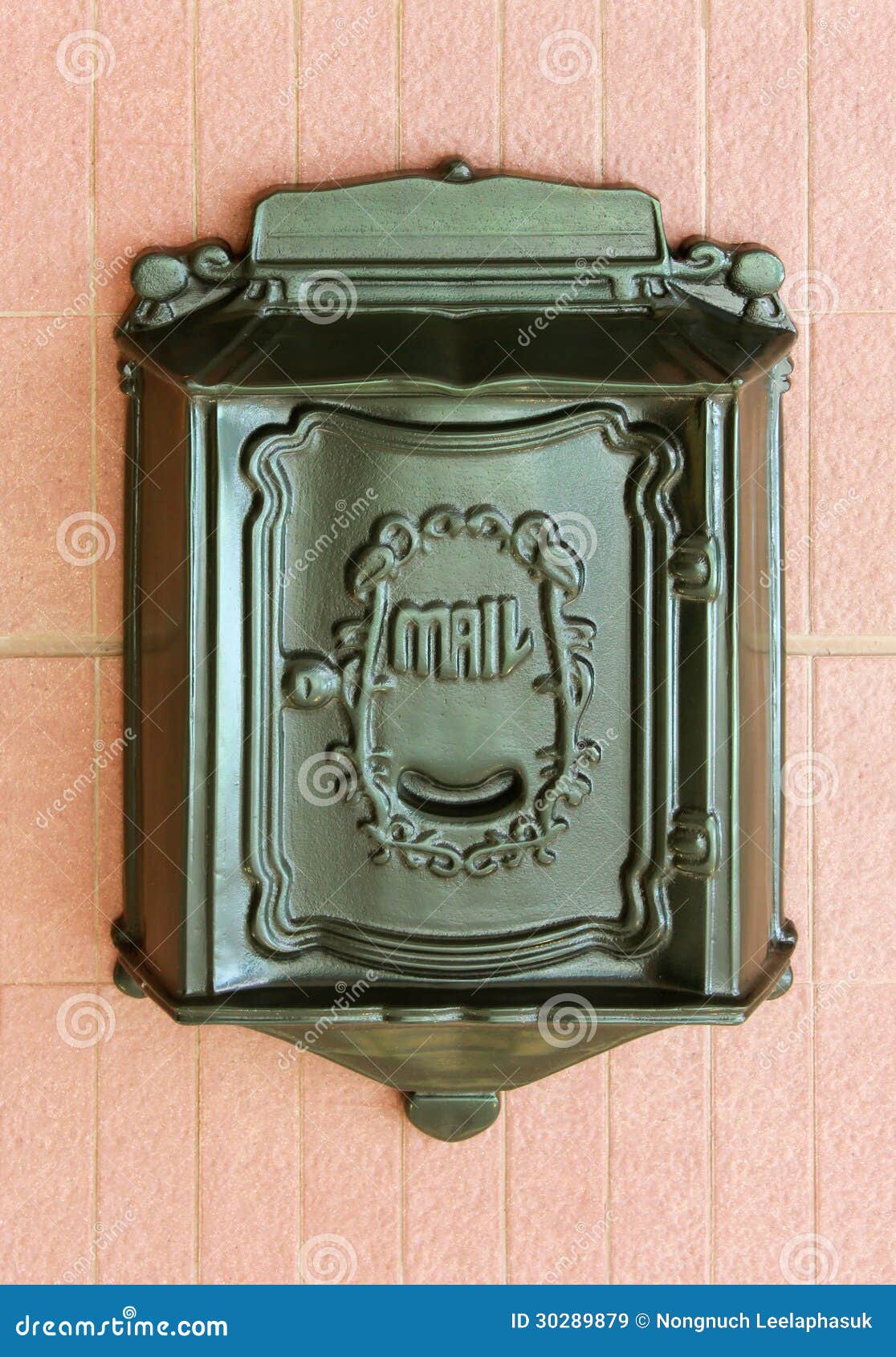 Antique metal mail box stock image. Image of mail, arrive - 30289879