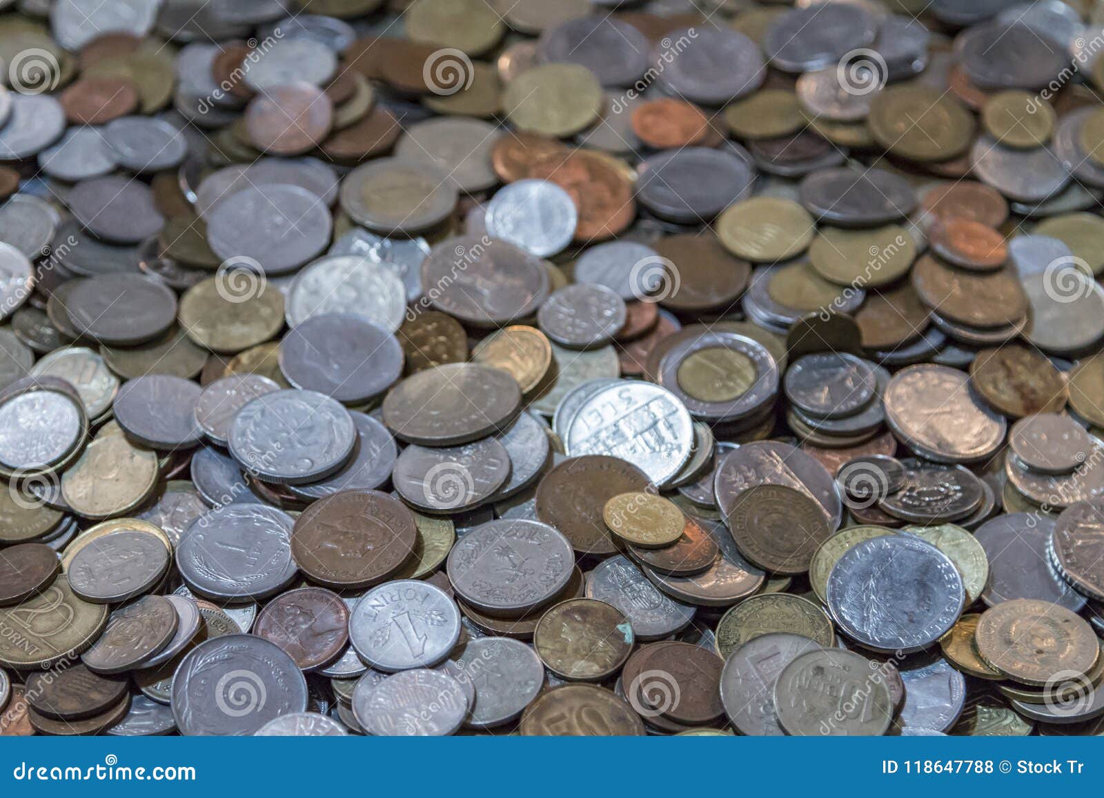 Antique metal money stock photo. Image of antiquities - 118647788