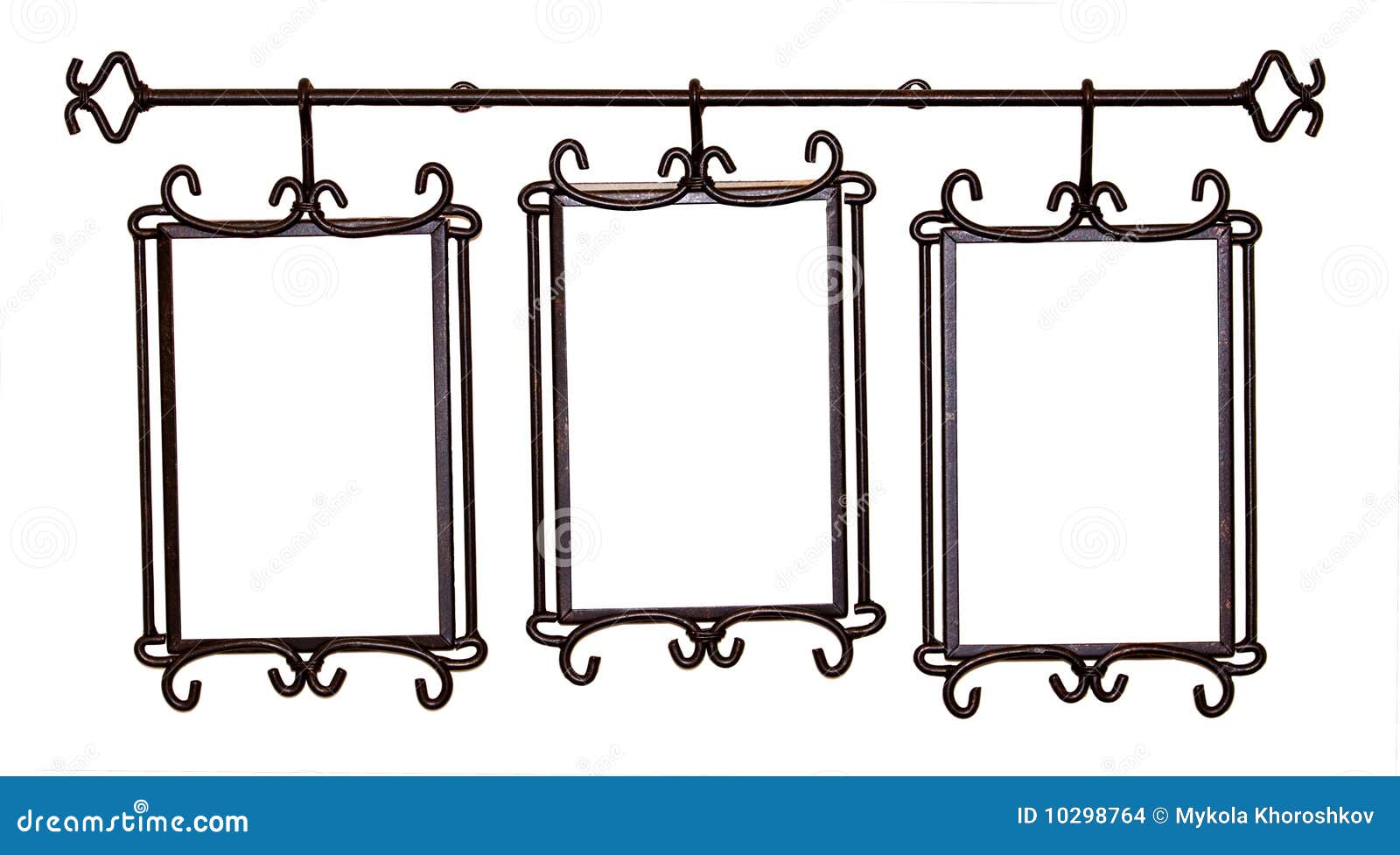 Antique Metal Picture Frame Stock Photo - Image of studio, carving ...