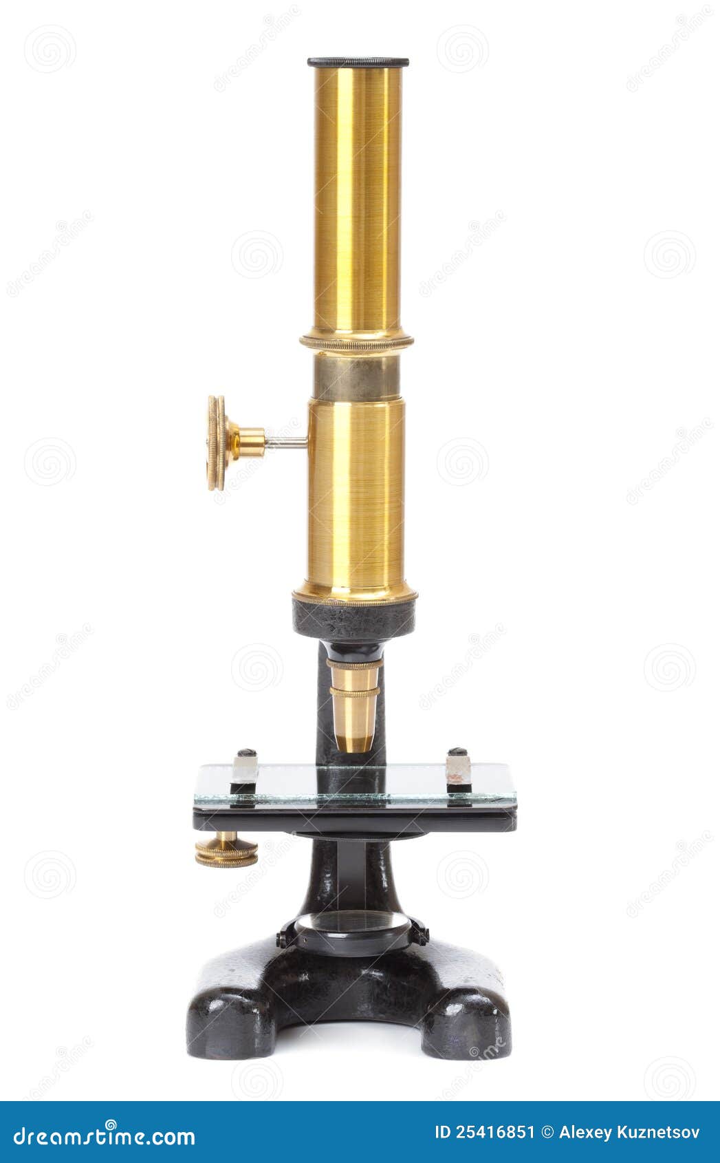 Antique microscope stock image. Image of fashioned, obsolete - 25416851