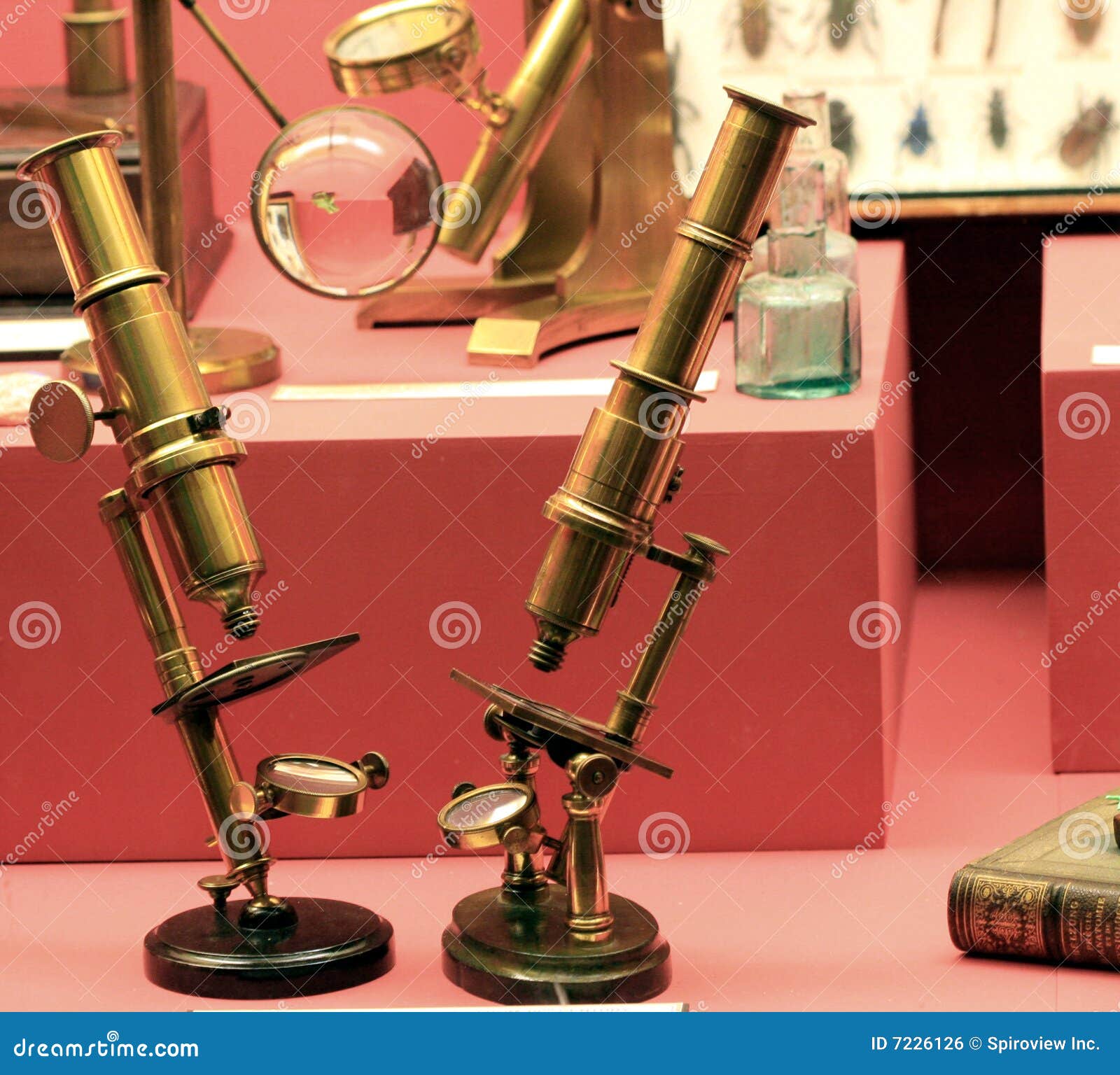 Antique microscopes editorial photo. Image of magnifying - 7226126
