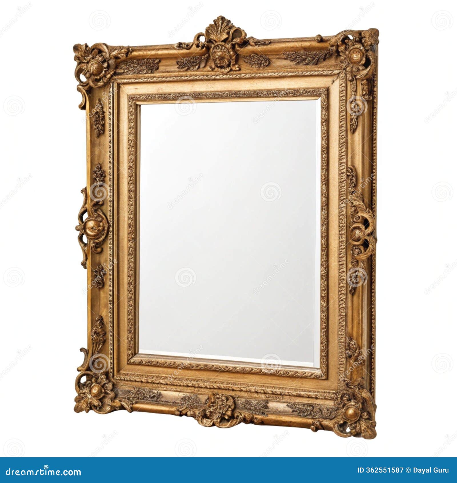 Antique Mirror In Dark, Moody Setting Stock Photo | CartoonDealer.com ...