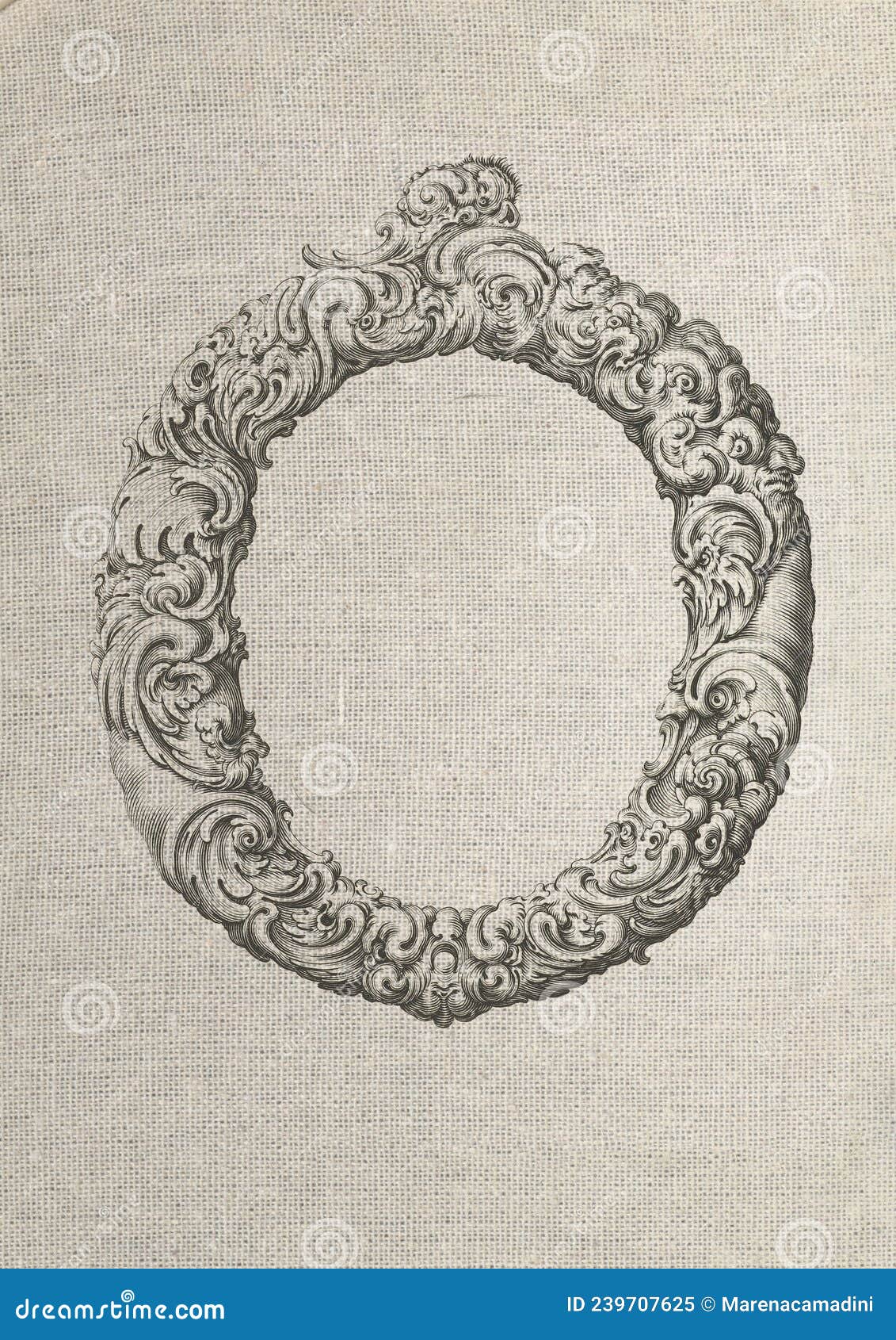 Antique Monogram Letter O stock illustration. Illustration of happy ...