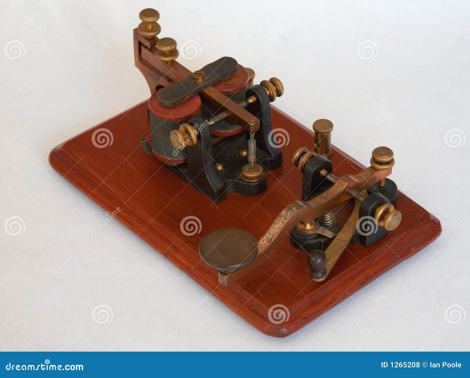 Antique Morse Key stock photo. Image of buzzer, morse - 1265208