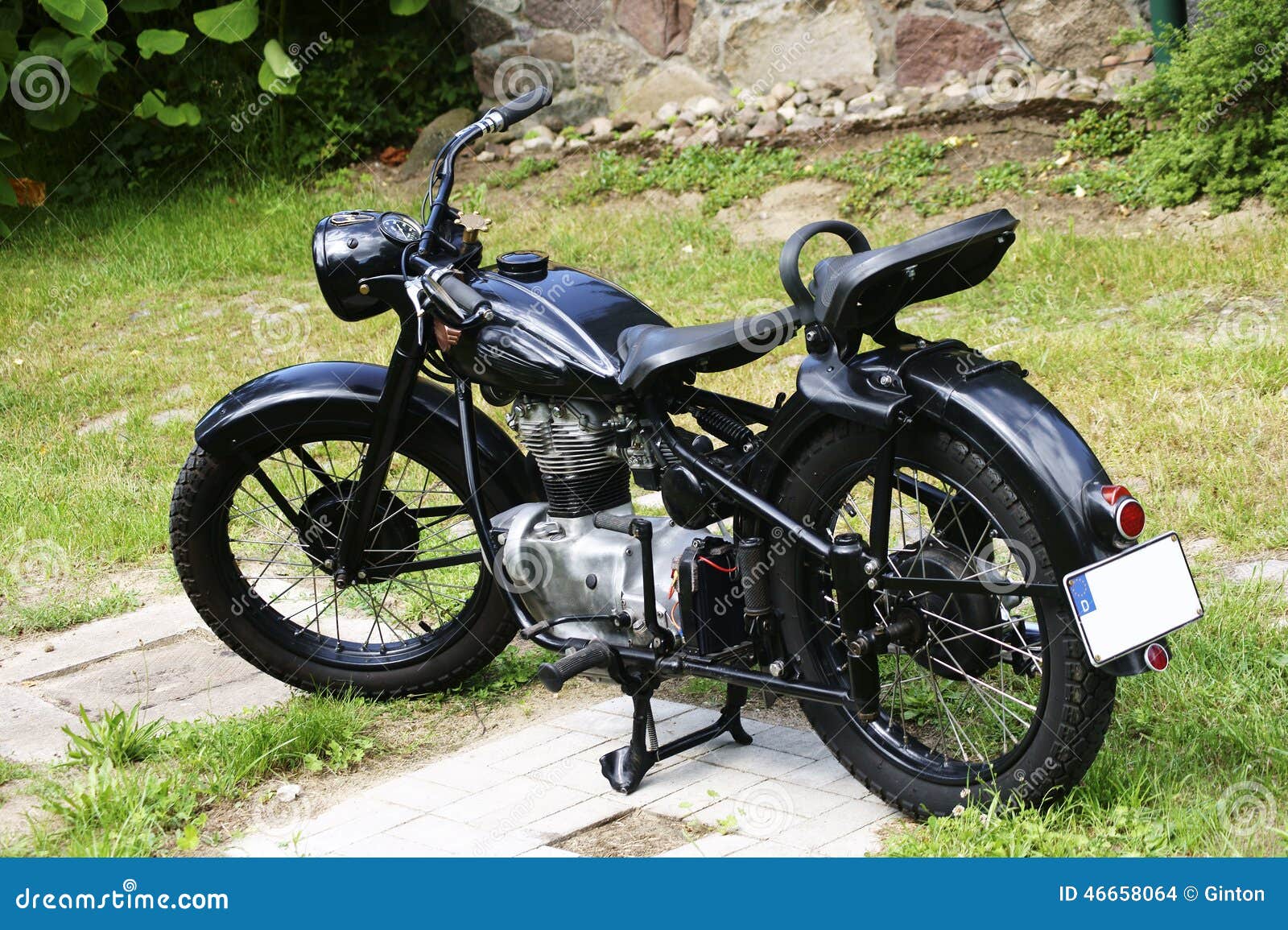 Antique Motorcycle stock photo. Image of technology, transport - 46658064