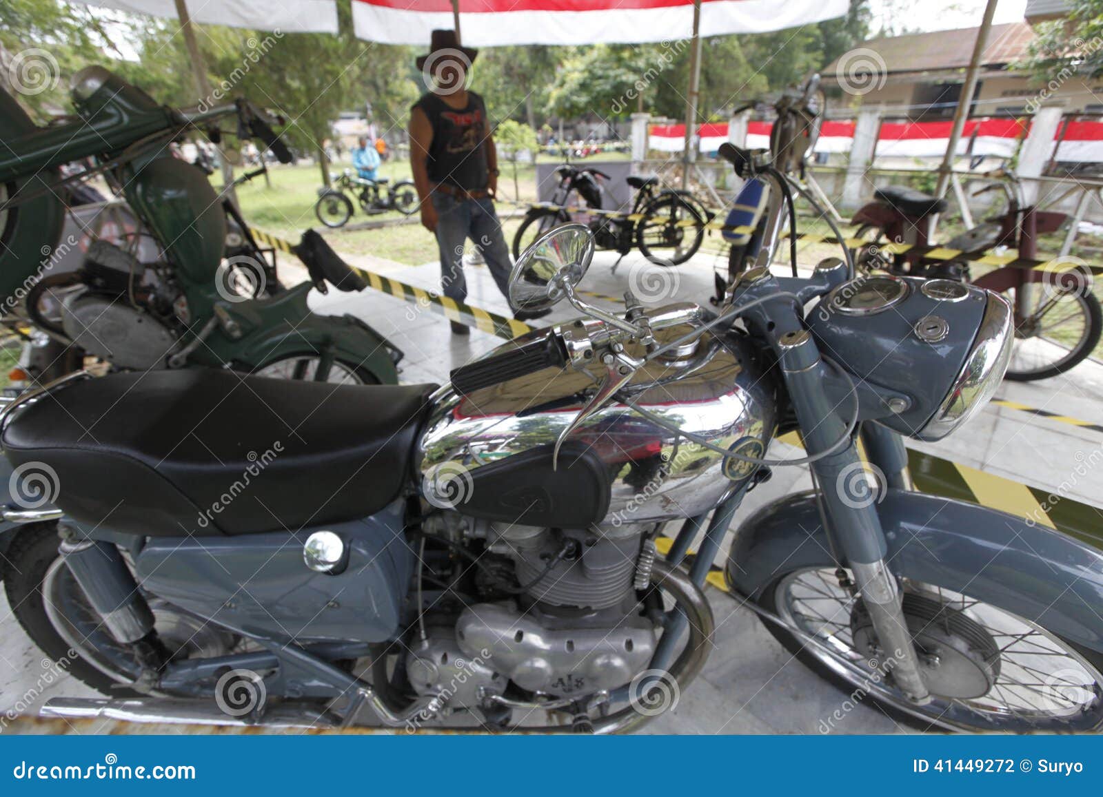 Antique motorcycles editorial photography. Image of karanganyar - 41449272