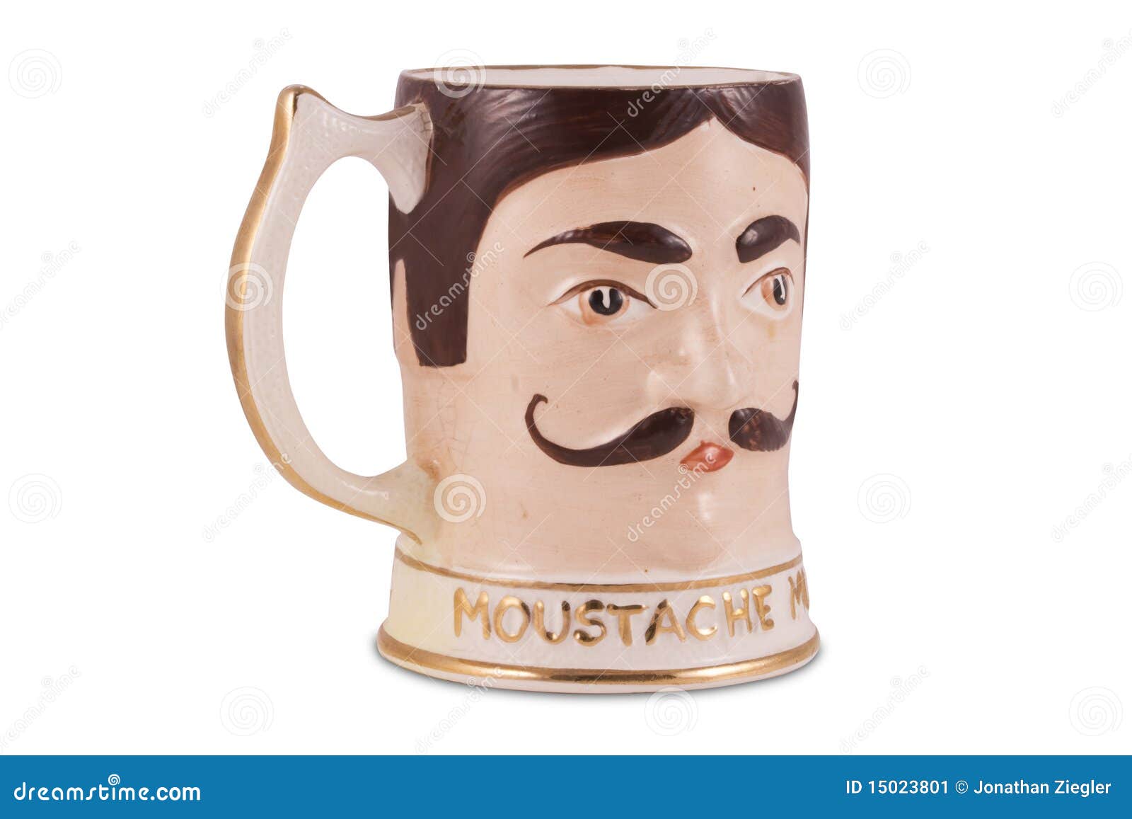 Antique Moustache Mug stock image. Image of leaf, 1980 - 15023801