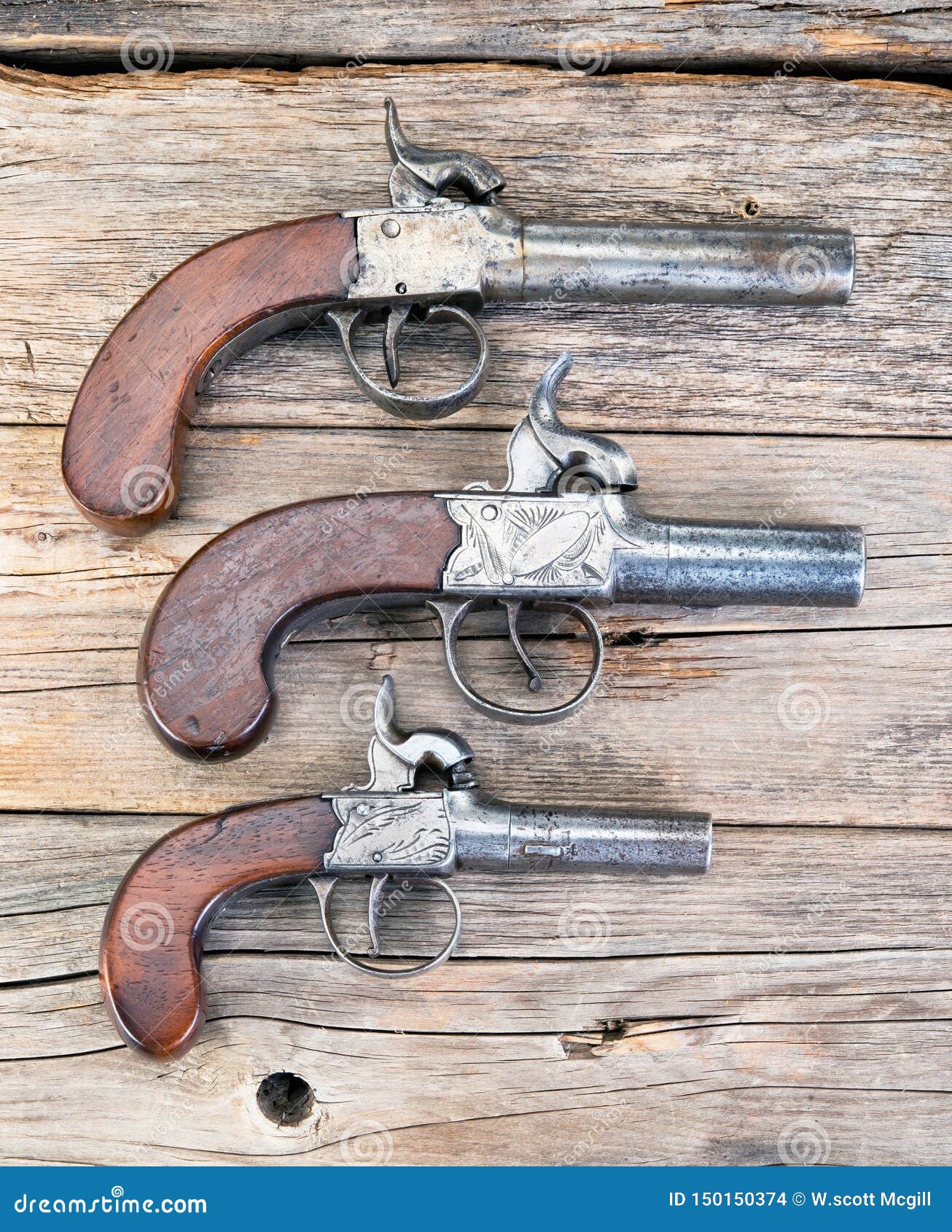 Antique Percussion Cap And Ball Guns Royalty-Free Stock Photo ...