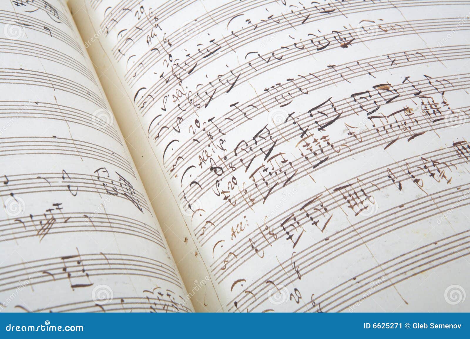 Antique Music Sheet Background Stock Image - Image of antique, paper ...