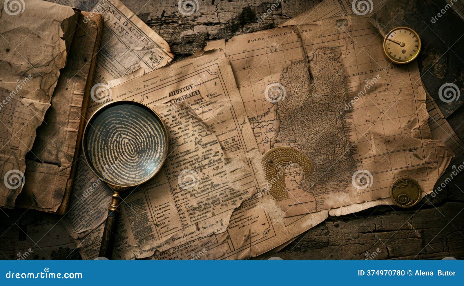 Antique Sea Navigation Map Royalty-Free Stock Photo | CartoonDealer.com ...