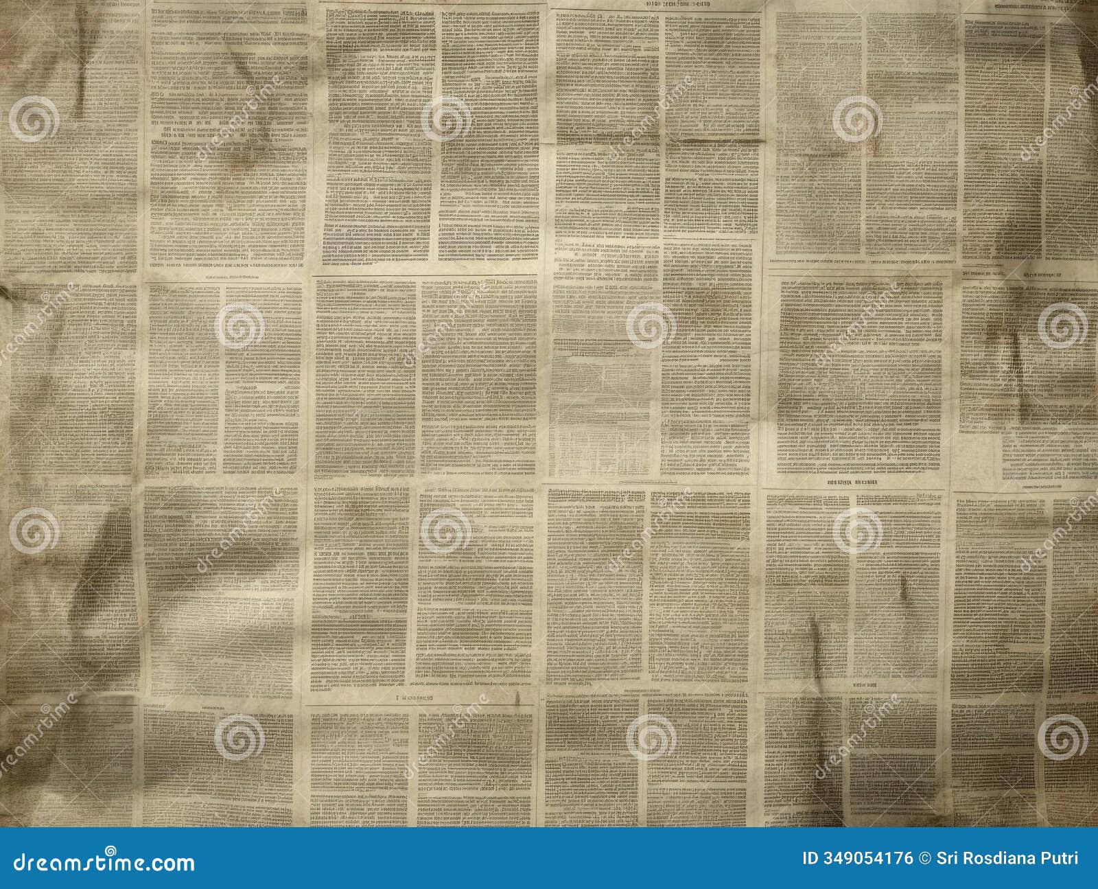 Antique Newspaper Columns Display History S Echo in Aged Text ...