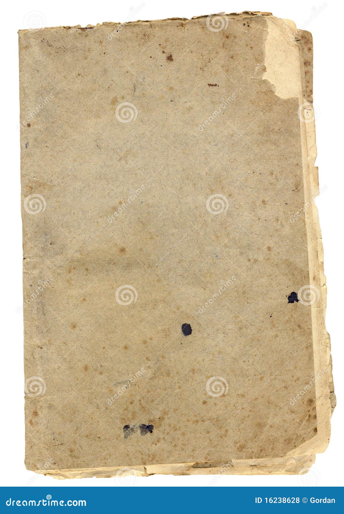 Antique Notebook Isolated on White Stock Photo - Image of design ...