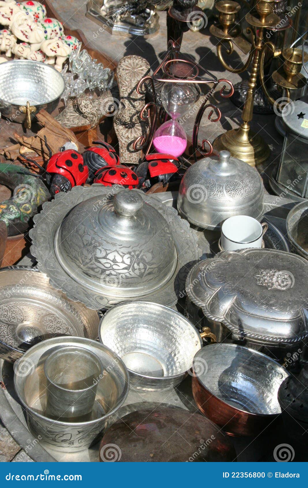 Antique objects at shop stock photo. Image of turkish - 22356800