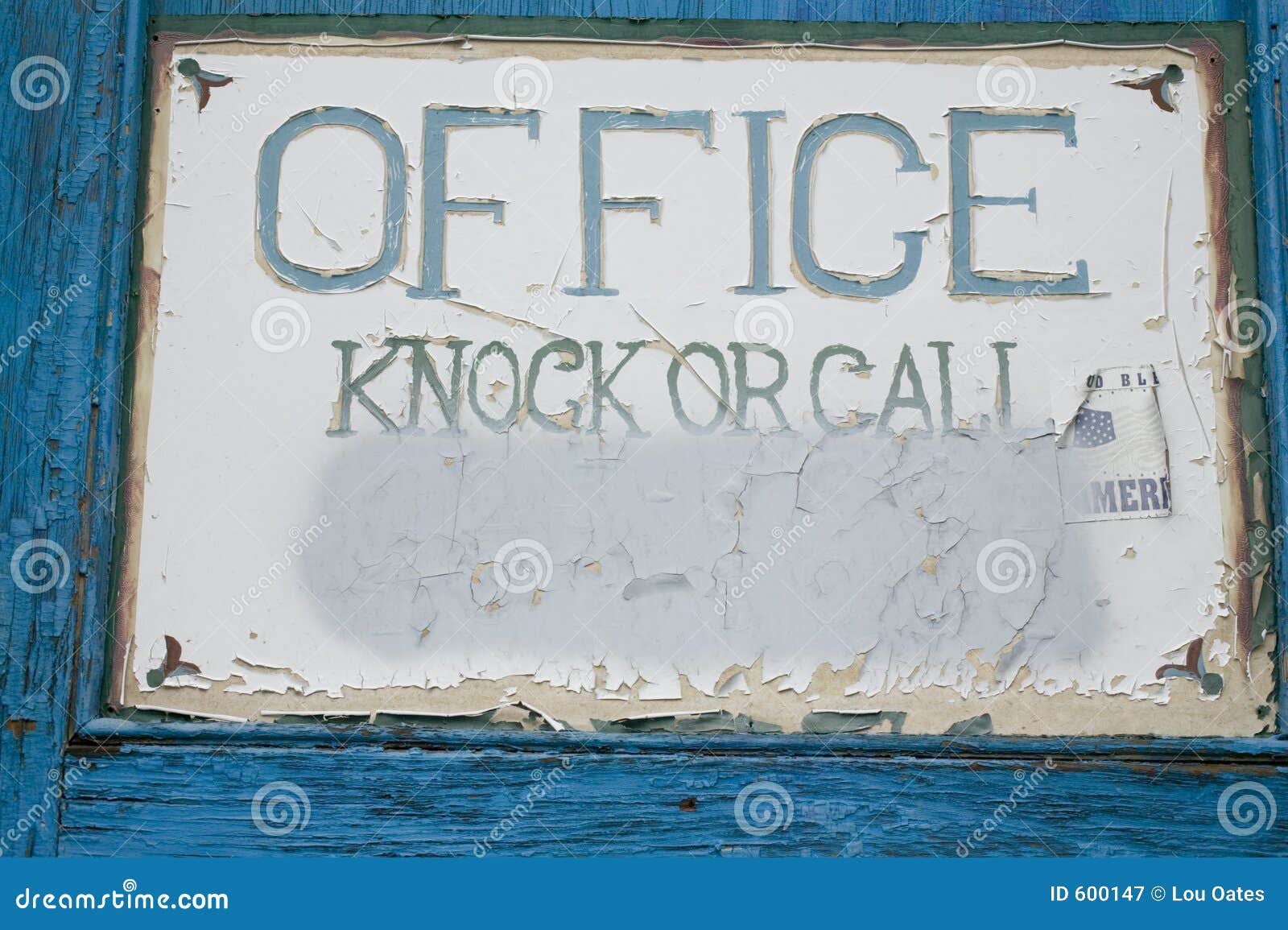 Antique office sign stock image. Image of advertisement - 600147