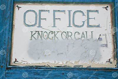 Antique office sign stock image. Image of advertisement - 600147