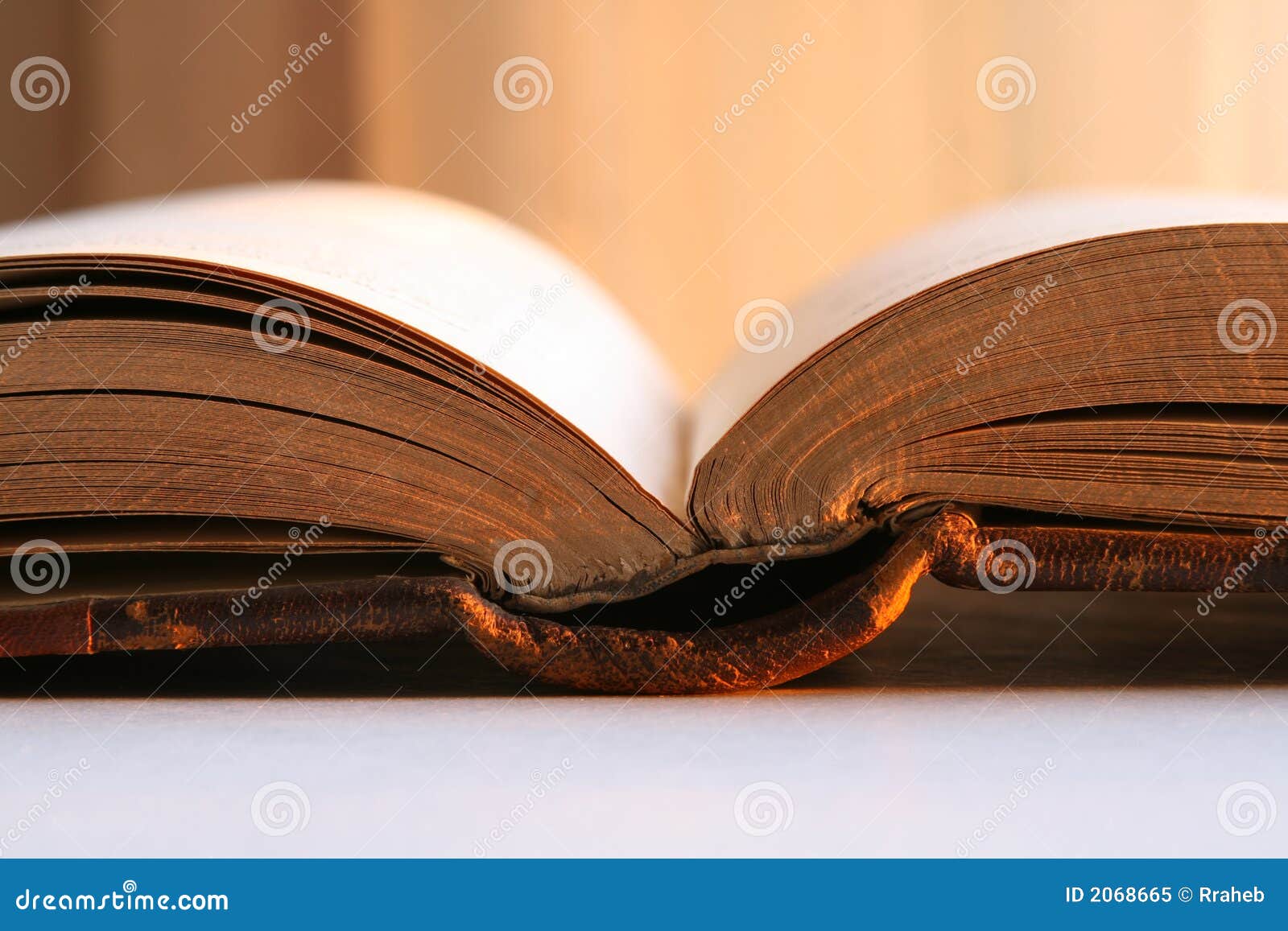 Antique Old Book Glowing in Sunlight Stock Image - Image of horizontal ...